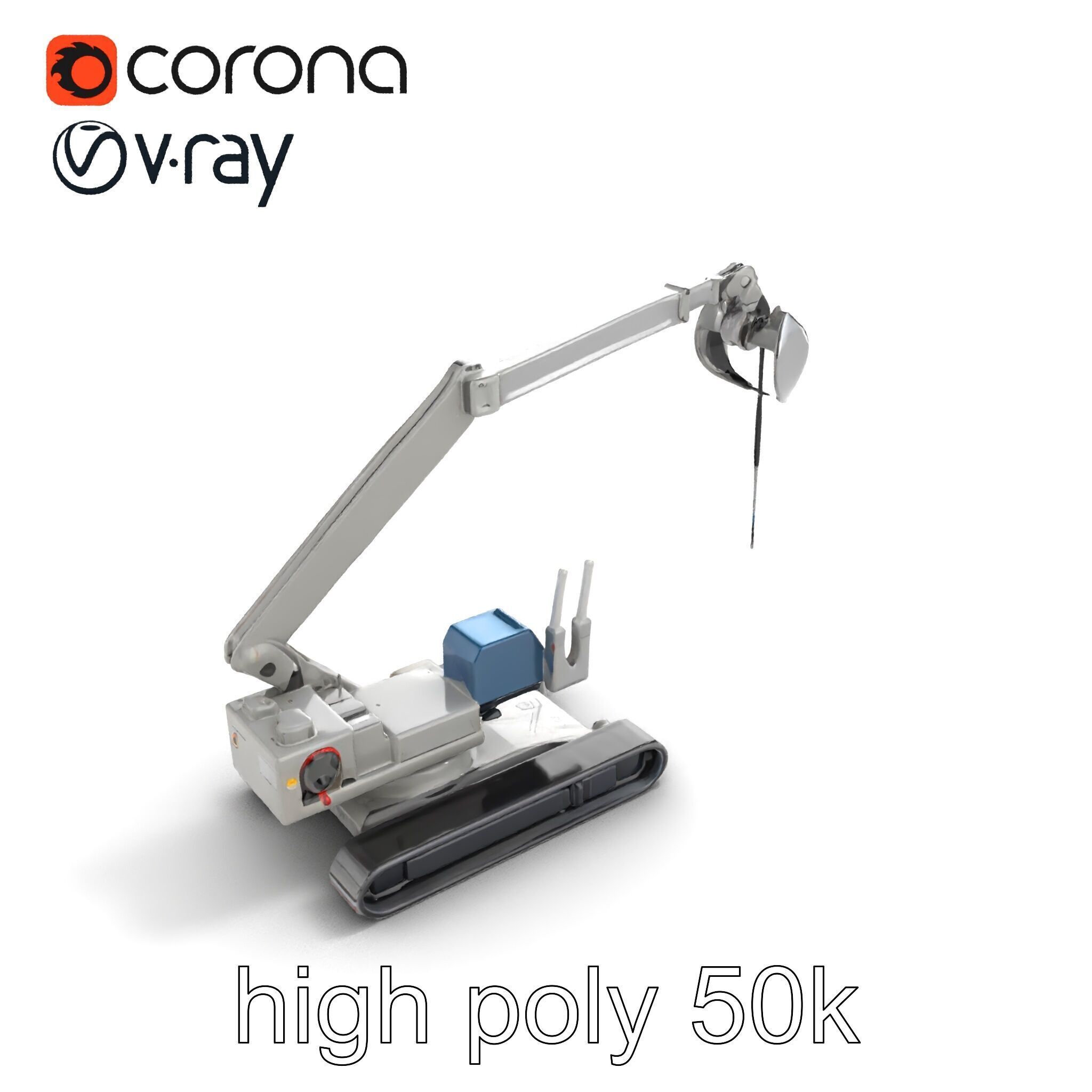 3D model Industrial Extraction Arm Telescopic Arm model pack VR / AR ...