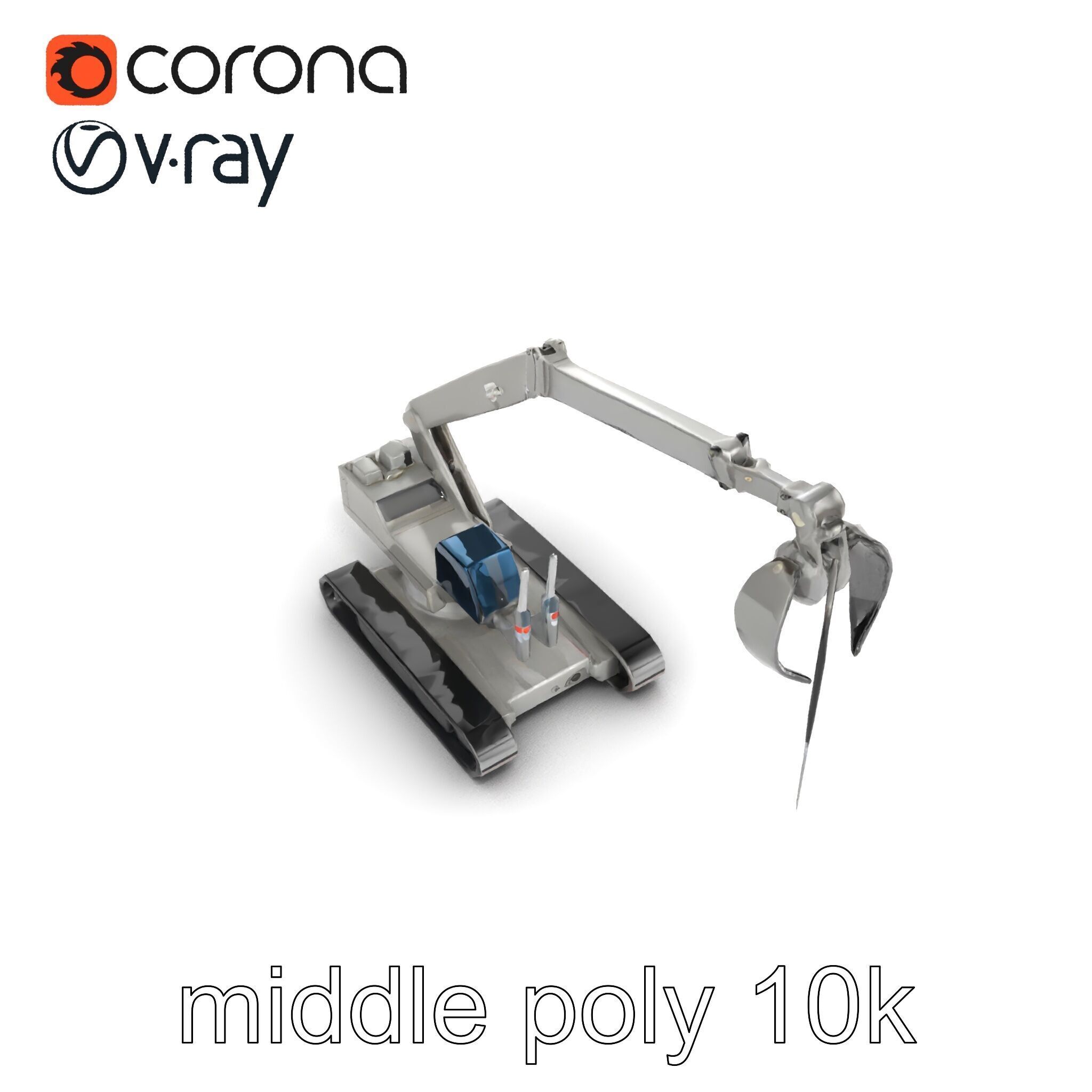 3D model Industrial Extraction Arm Telescopic Arm model pack VR / AR ...