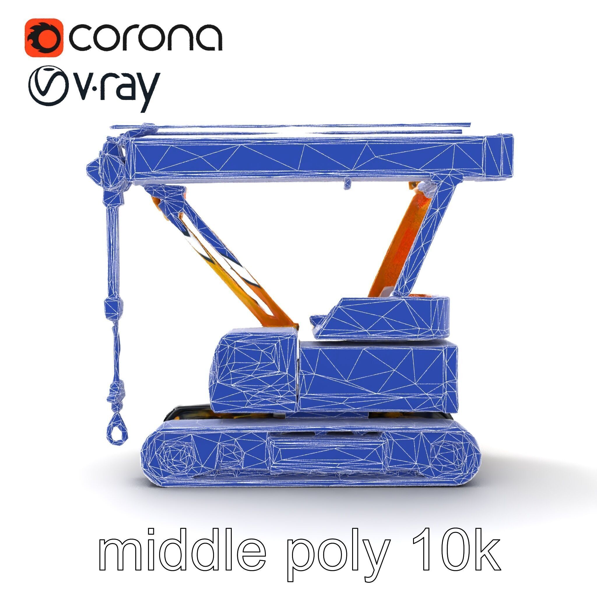 3D model Industrial Stacker Crane Apparatus model pack VR / AR / low ...