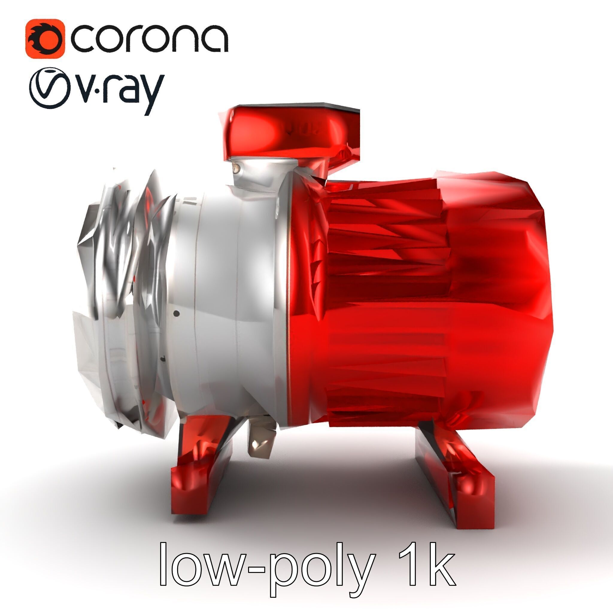 3D model Pneumatic Compressor Module with Radial Blower Design model ...