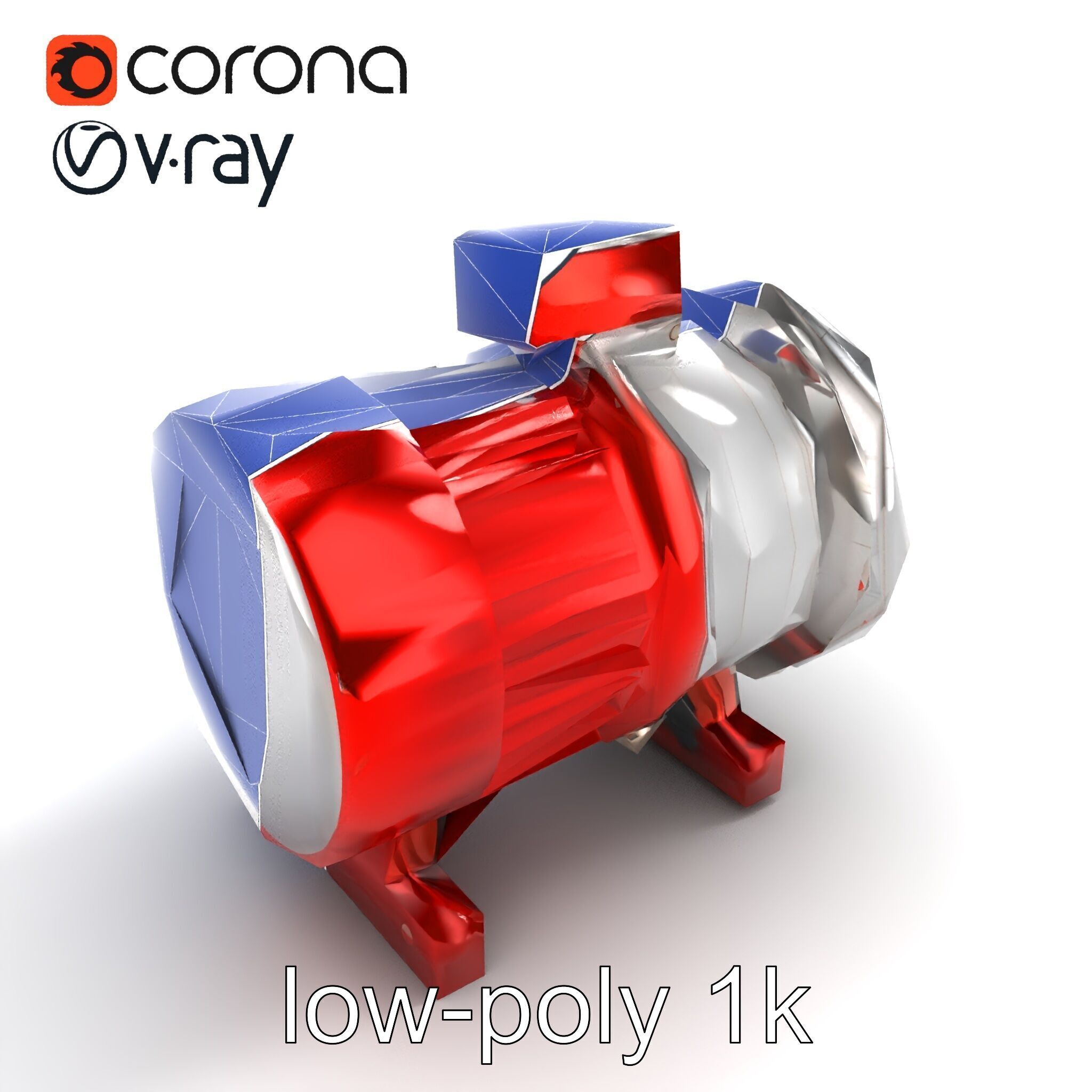 3D model Pneumatic Compressor Module with Radial Blower Design model ...