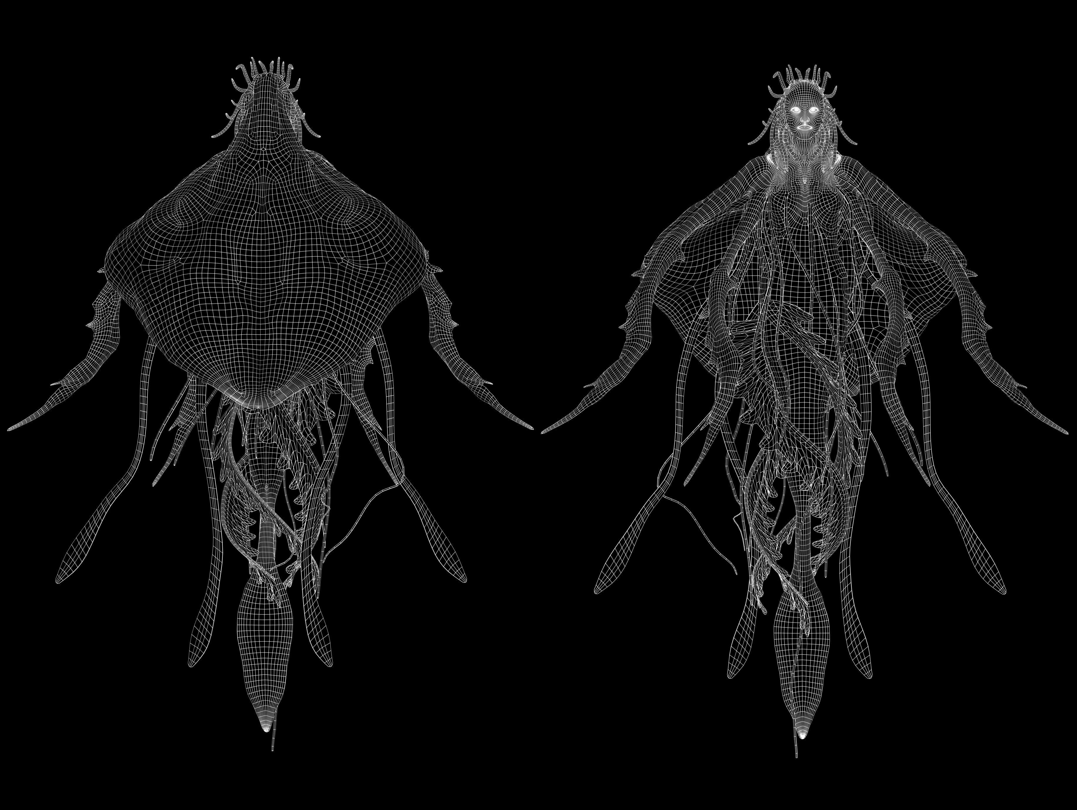3D model Jellyfish Empress VR / AR / low-poly | CGTrader