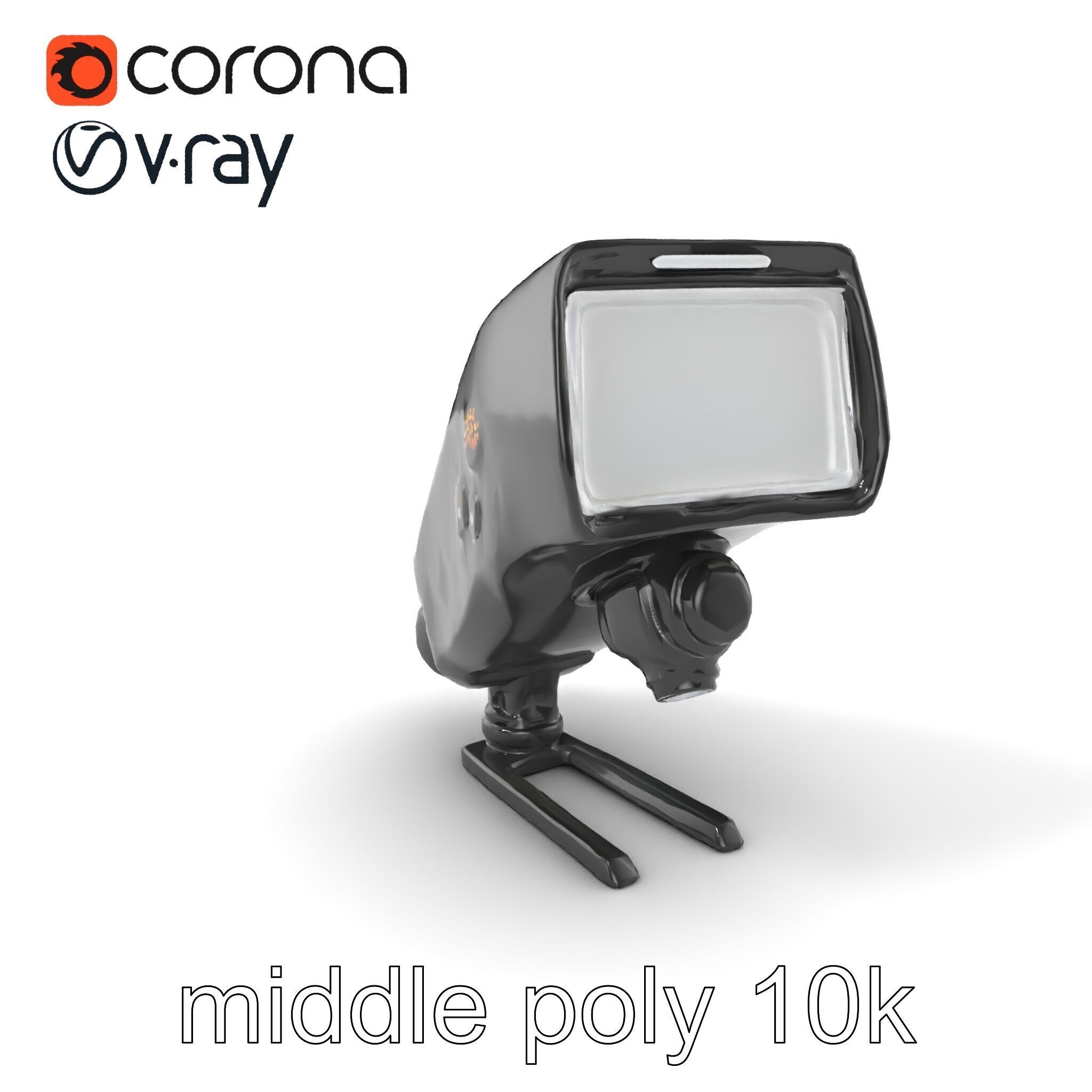 3D model Wireless Flash Unit with Bounce Head model pack VR / AR / low ...
