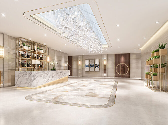 Reception 8 3D model | CGTrader