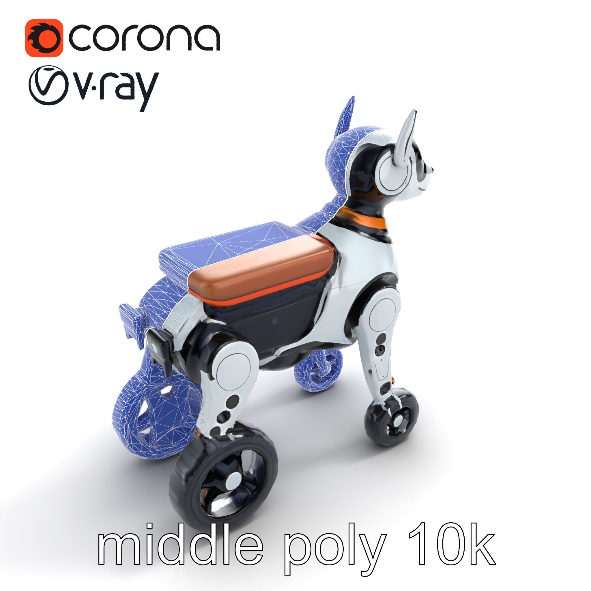 3D model Courier Robot Dog Efficient Design Model Pack VR / AR / low ...