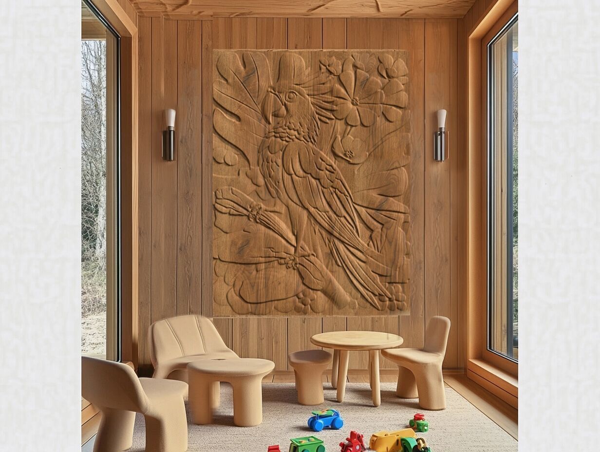 Parrot Relief 3D STL Model for CNC 3D Printing Bird Wall Decor 3D model ...