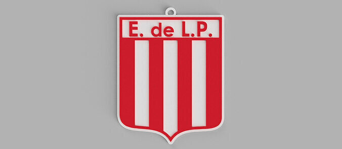 Club Estudiantes de La Plata Shield Logo Soccer Club Keychain free 3D ...