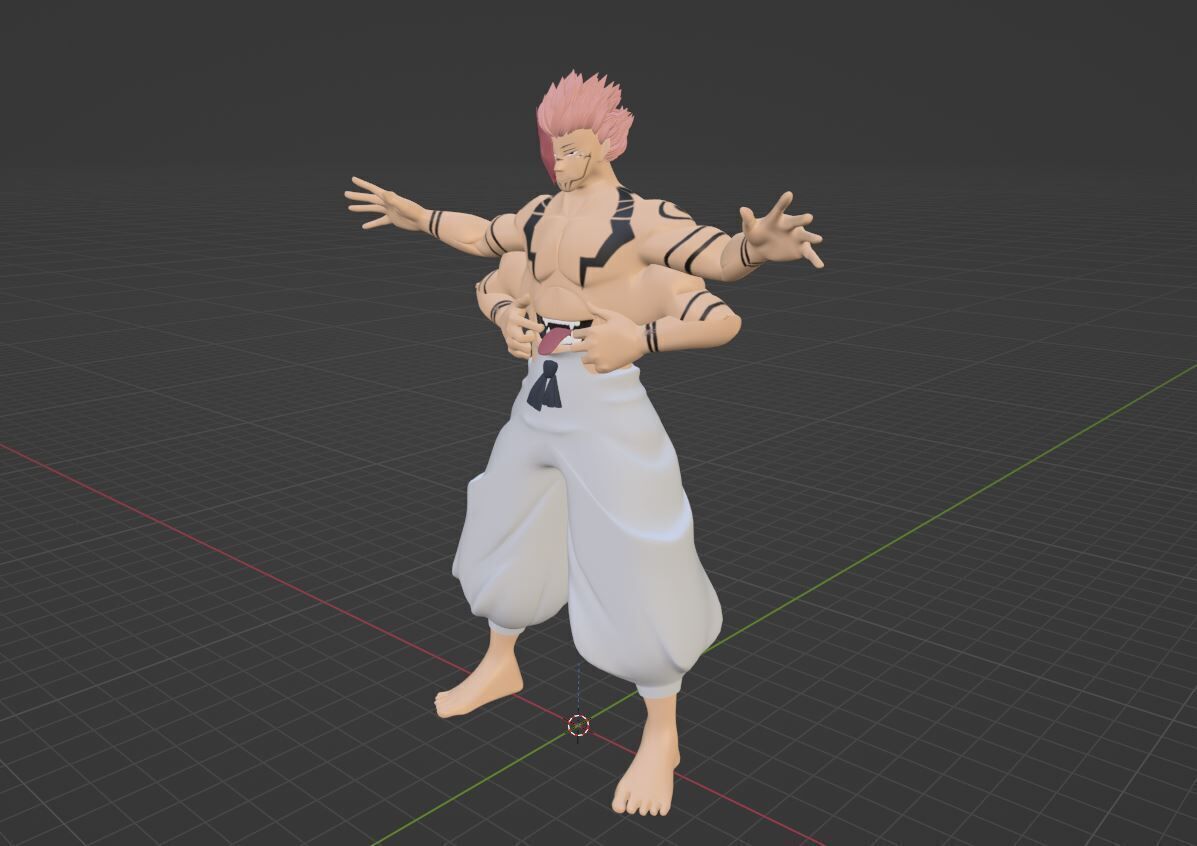 Sukuna True Form - Jujutsu Kaisen 3D model rigged | CGTrader