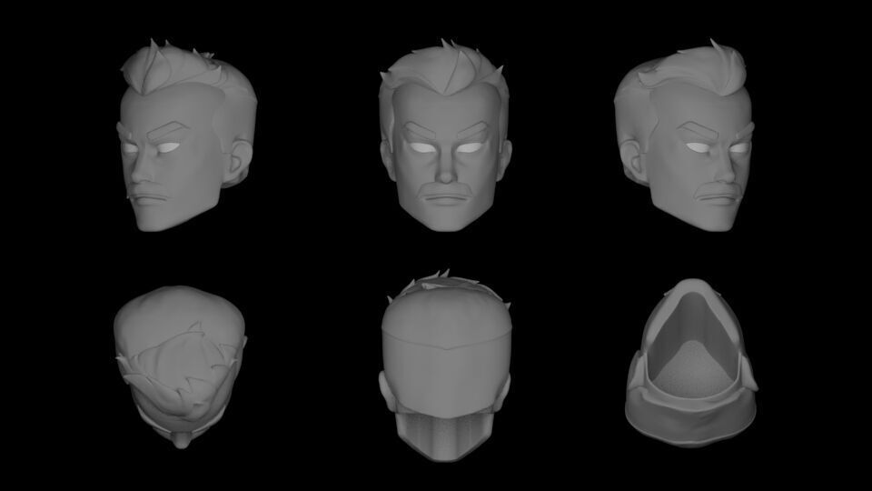 EVIL INVINCIBLE HEAD SCULPT 3D model 3D printable | CGTrader