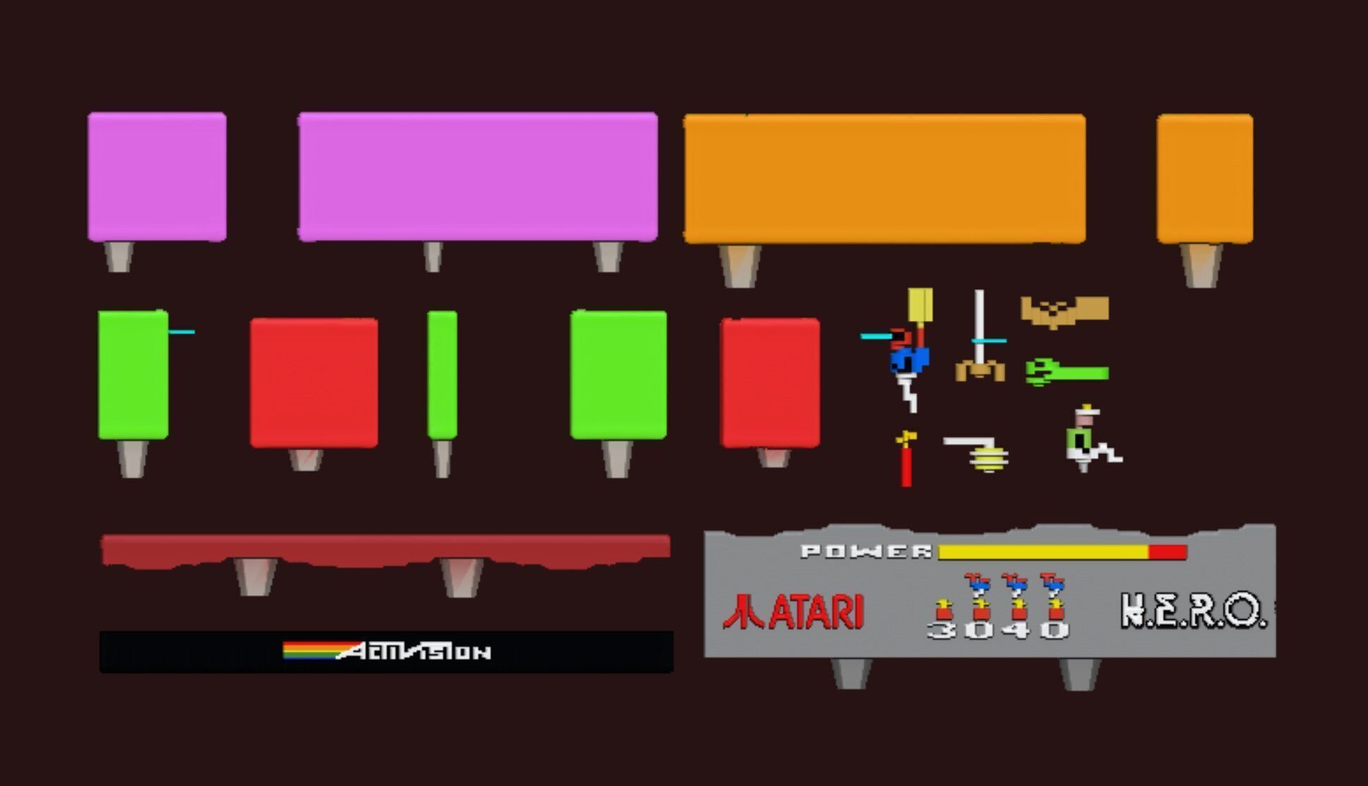 HERO atari classics 3D model 3D printable | CGTrader