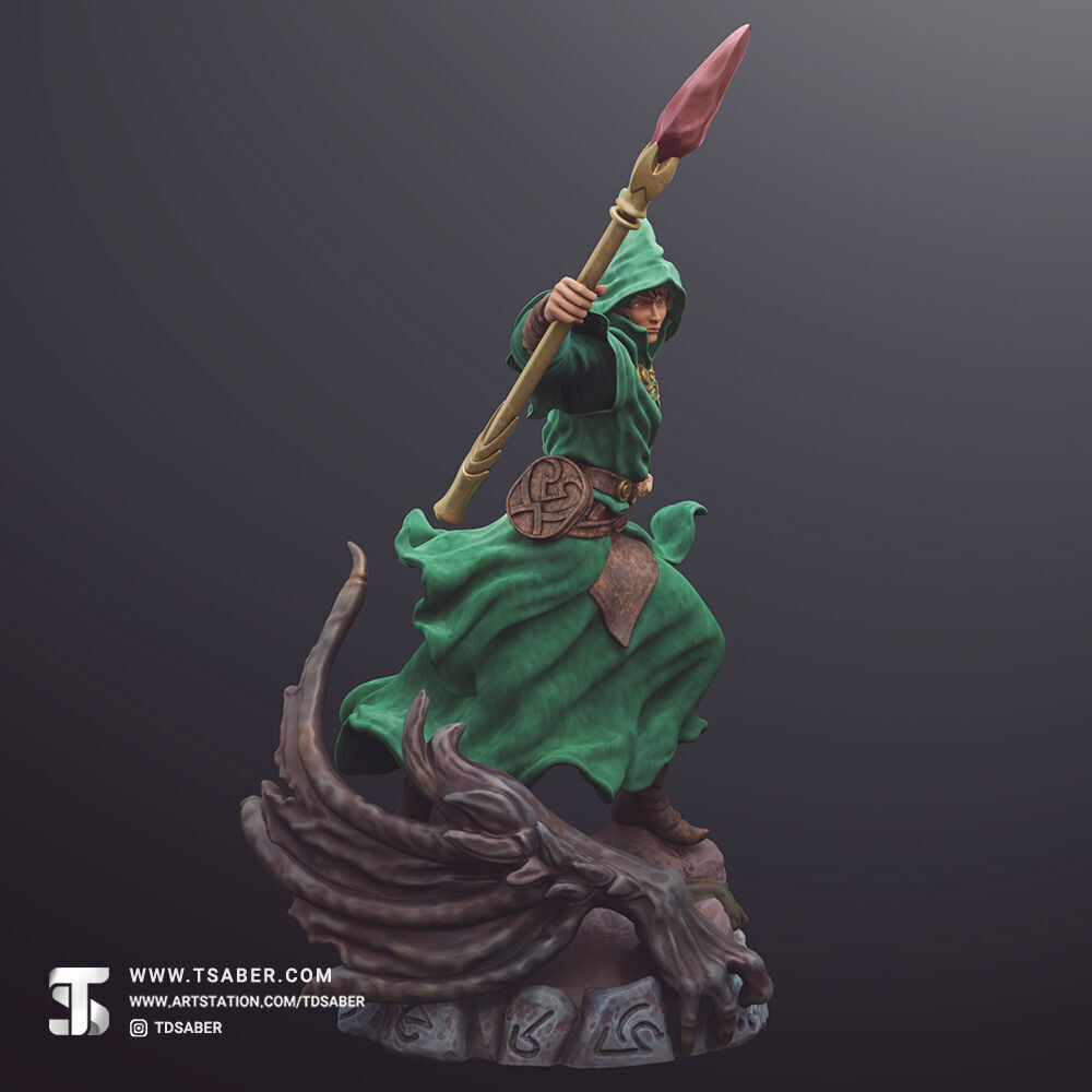 Wizard Statue 3D model 3D printable | CGTrader