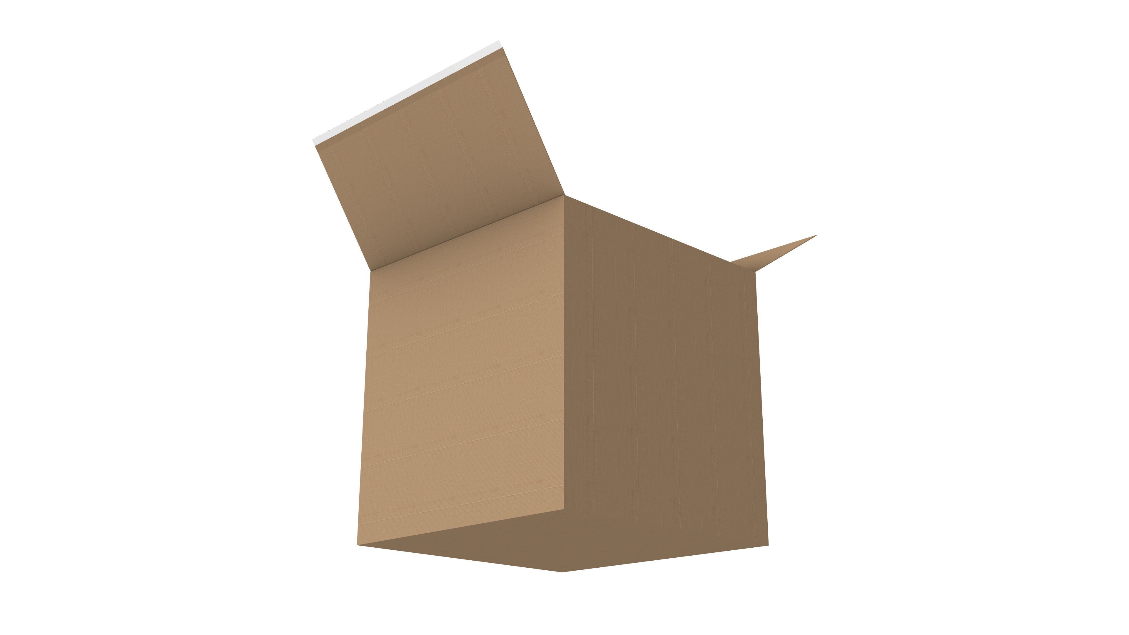Cardboard Box Cube free 3D model | CGTrader