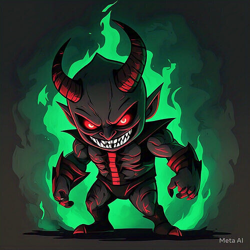 Baby Devil character 3D model | CGTrader