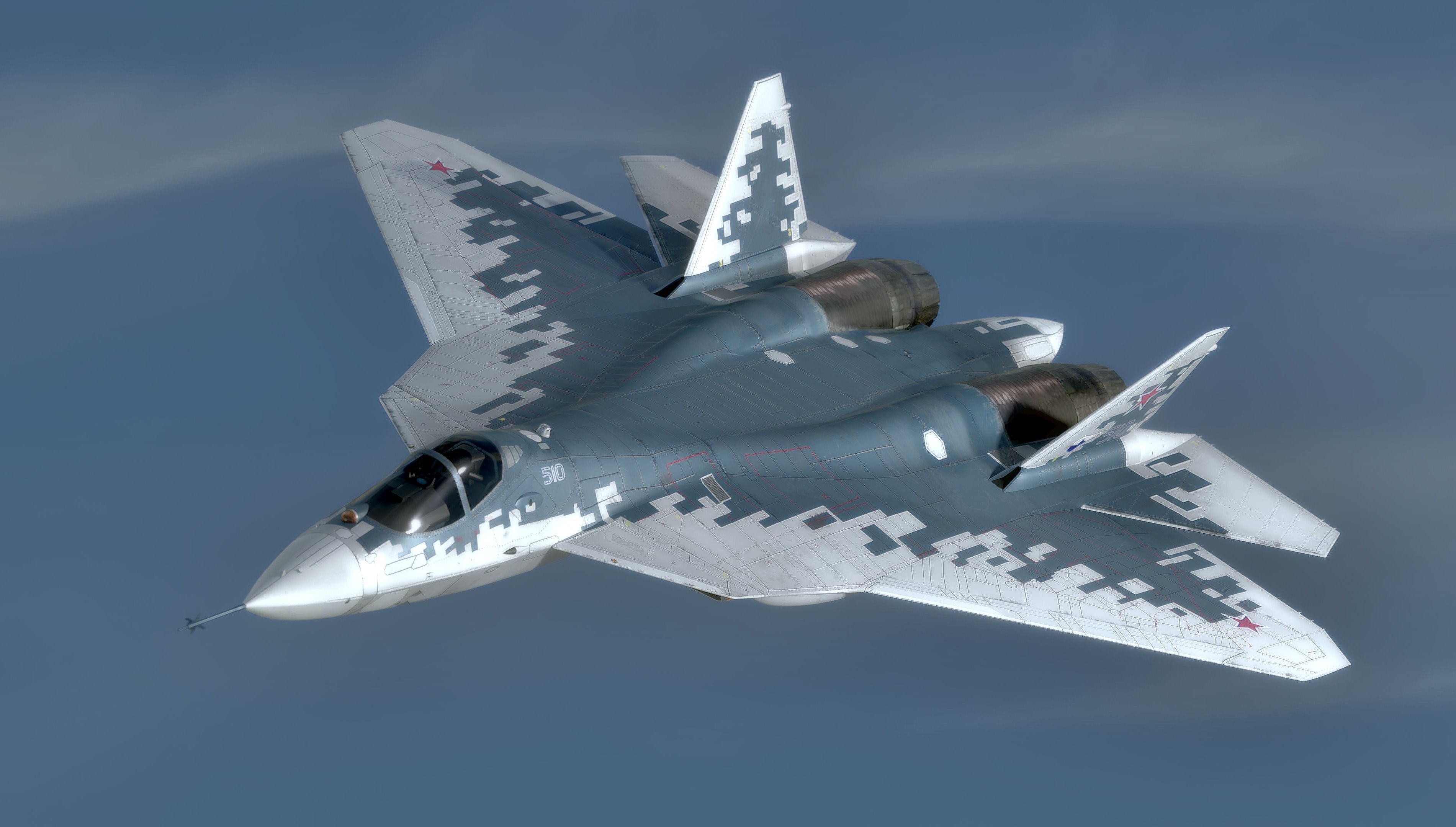 3D model SU57 Felon-TopGun with High Resolution Textures-Fully Rigged ...