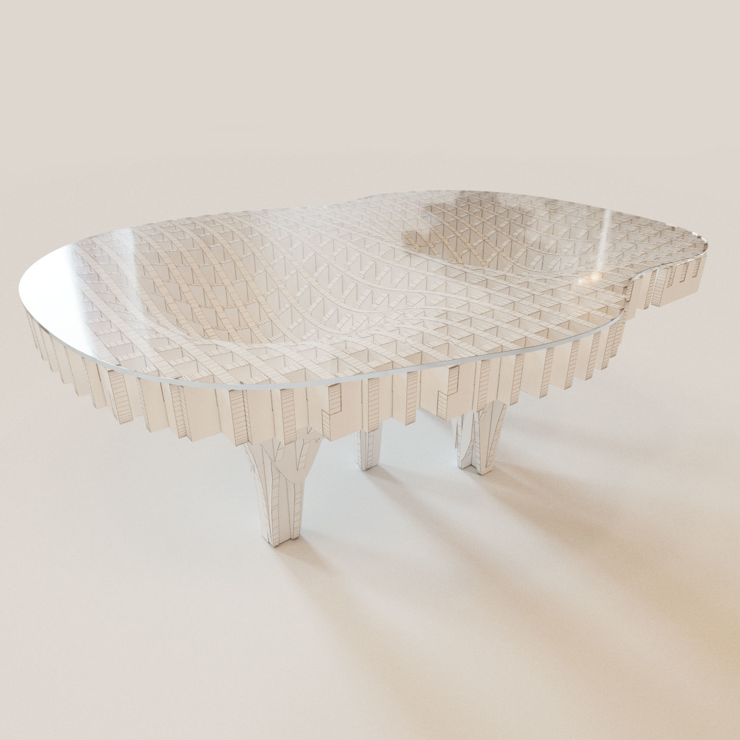 Parametric table Mushroom 3D model | CGTrader