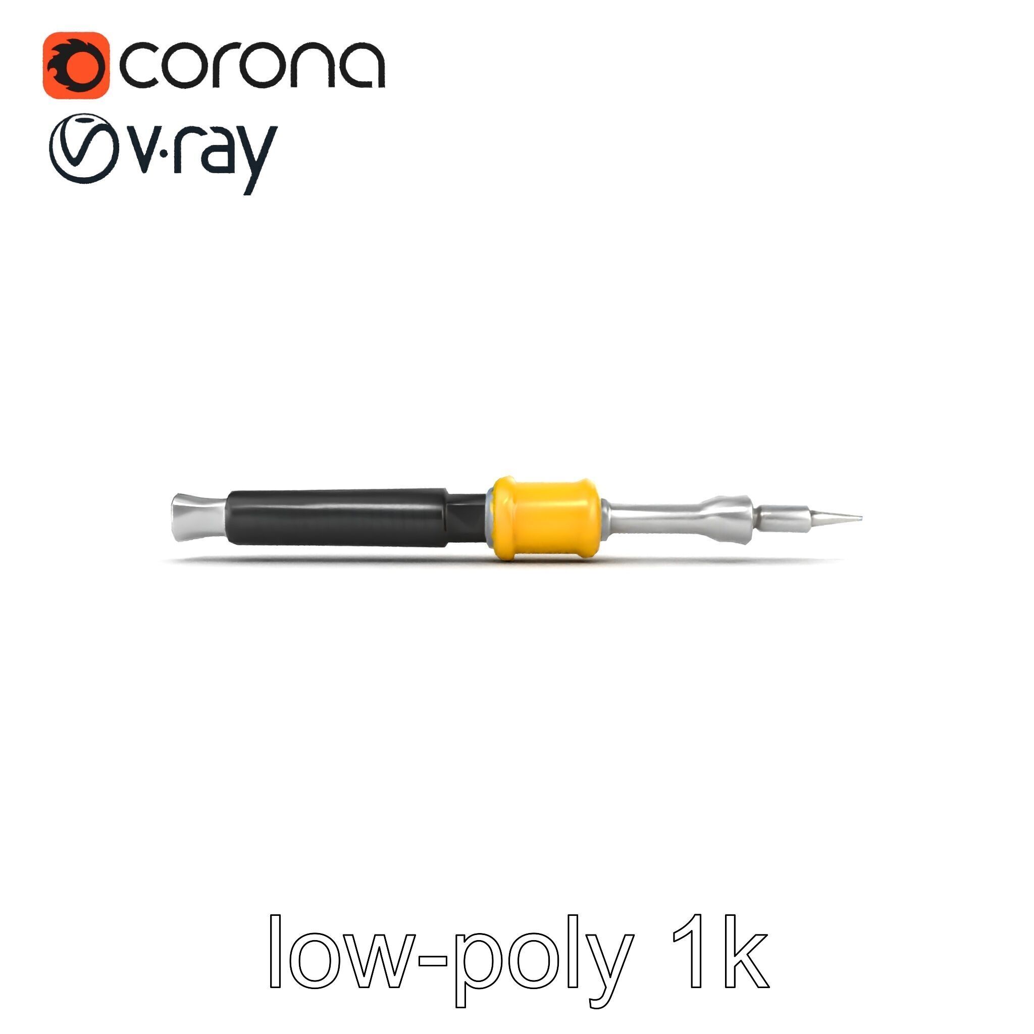 3D model Classic Screwdriver Set with Various Head Types model pack VR ...