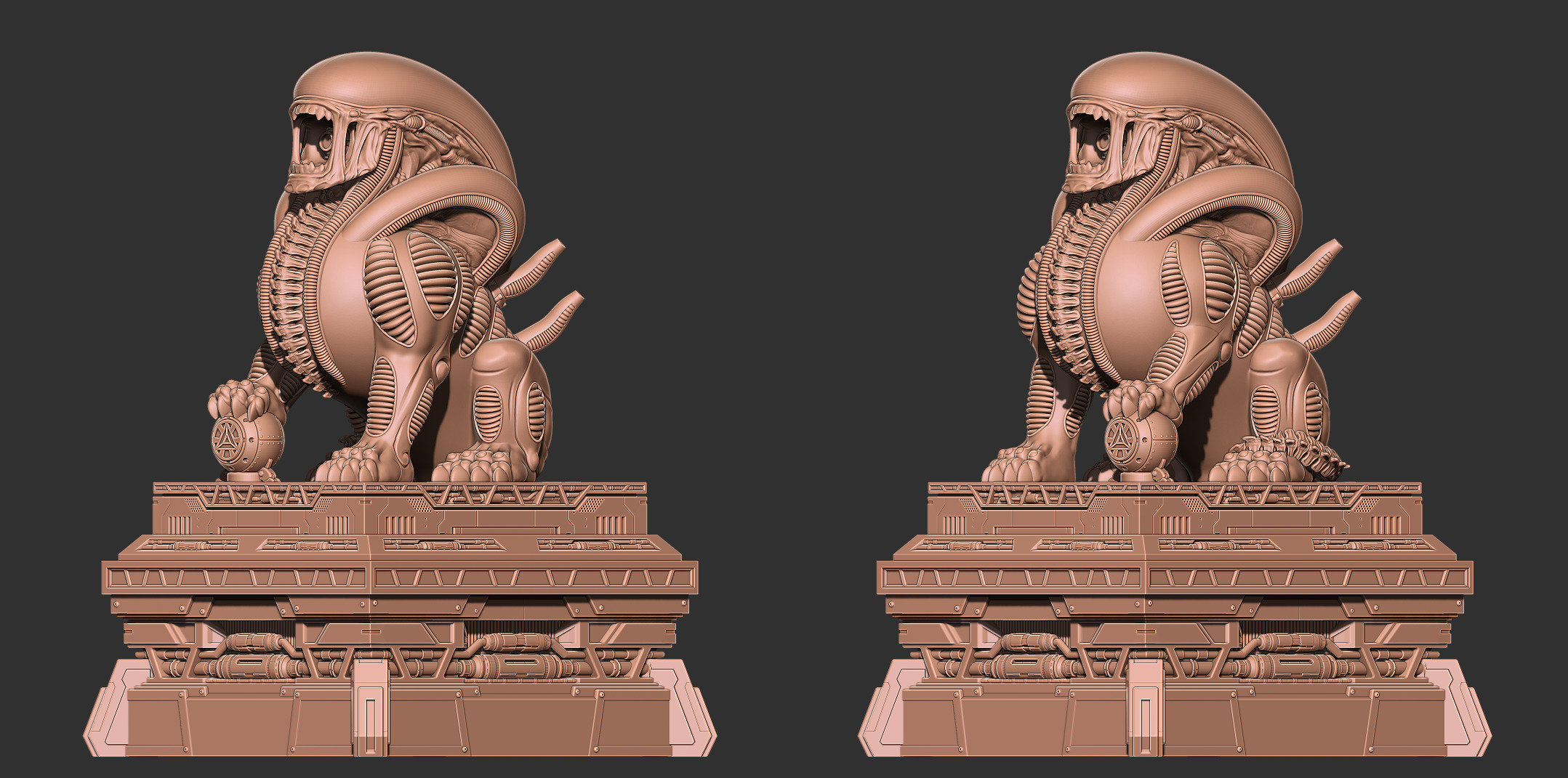 Cyberpunk lion Alien - shaped Lion Anomalous Lion Alien 3D model | CGTrader