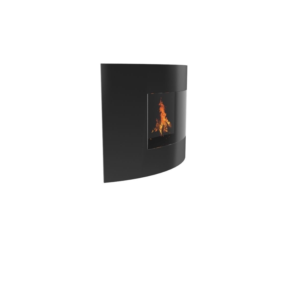 Glass fireplace 3D model | CGTrader