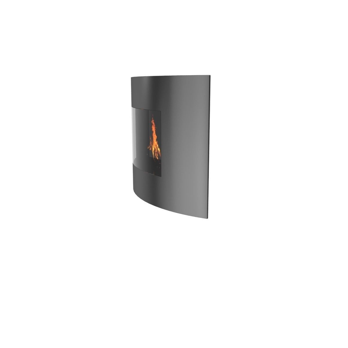 Glass fireplace 3D model | CGTrader