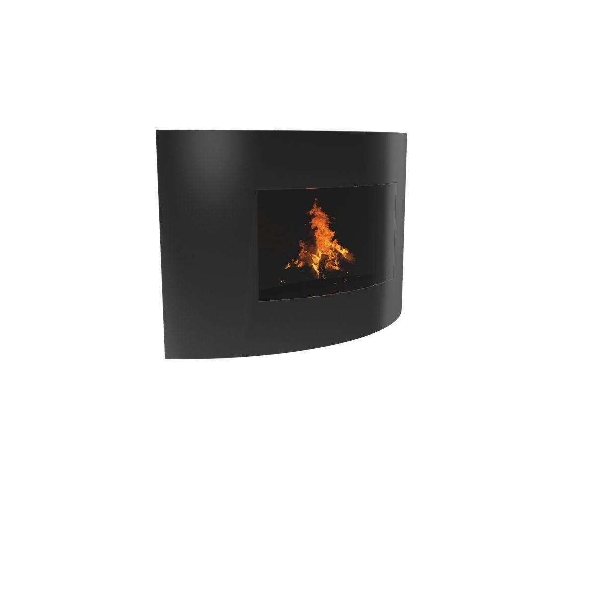 Glass fireplace 3D model | CGTrader