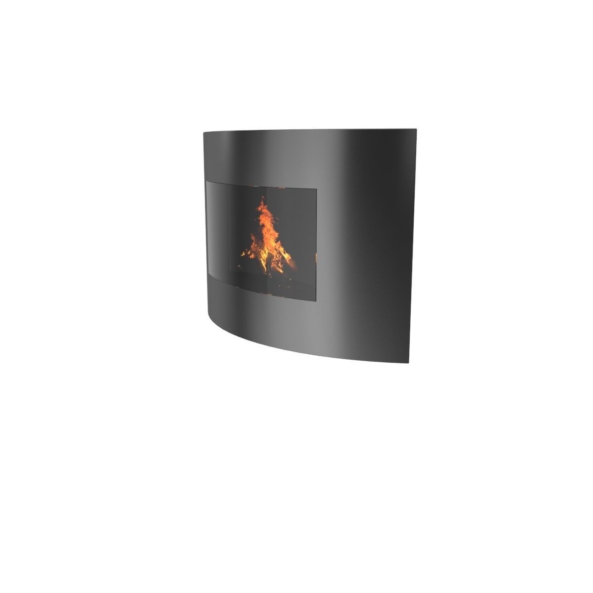 Glass fireplace 3D model | CGTrader