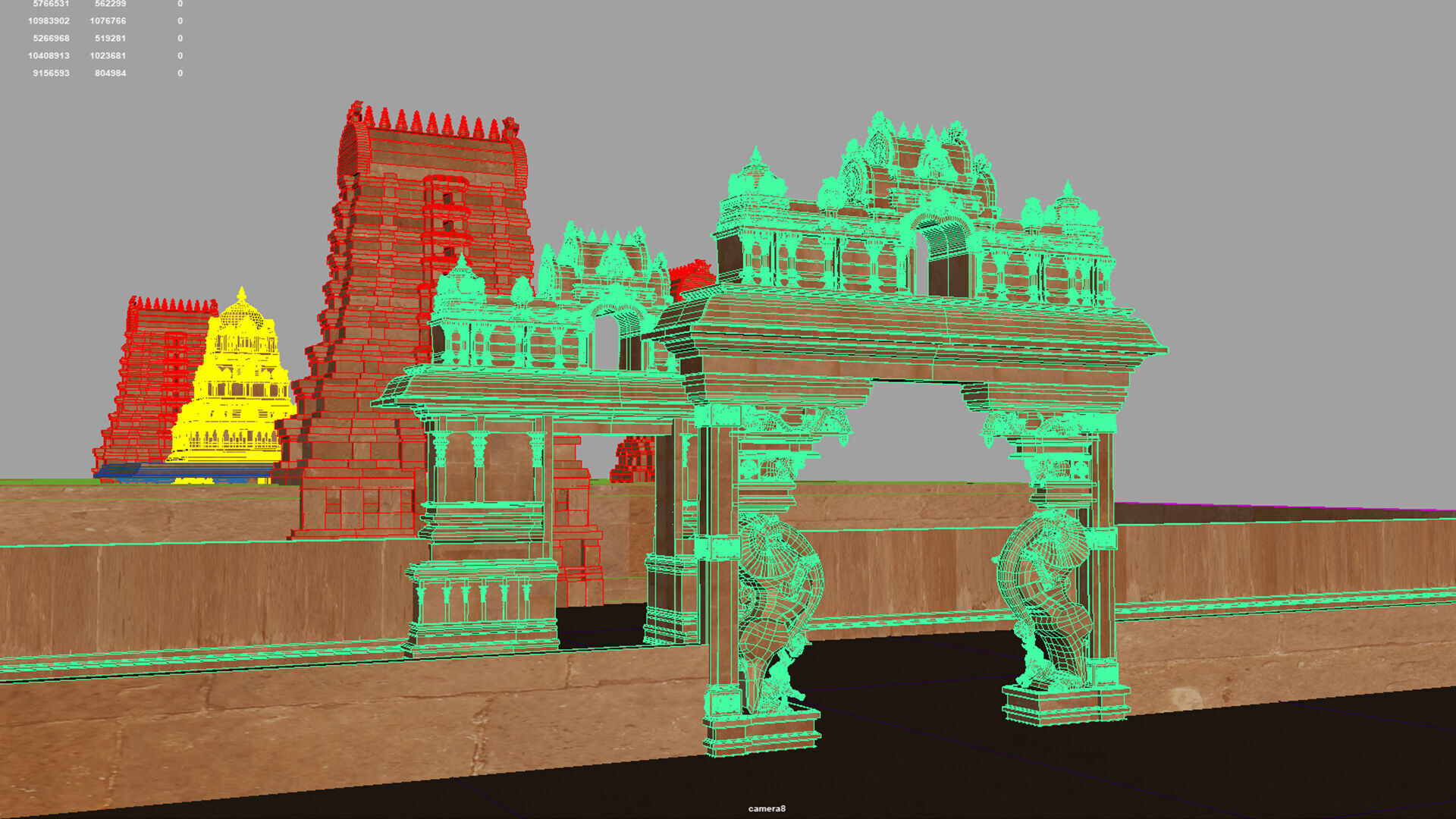hindu temple 3d model 3D model | CGTrader