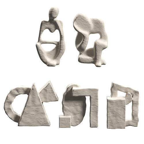 Clay decor - Sculptures 3D model | CGTrader