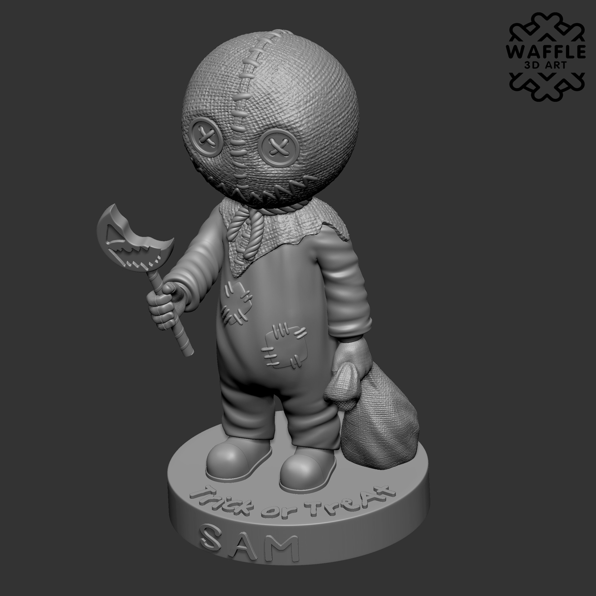 SAM HALLOWEEN CHIBI 3D model 3D printable | CGTrader
