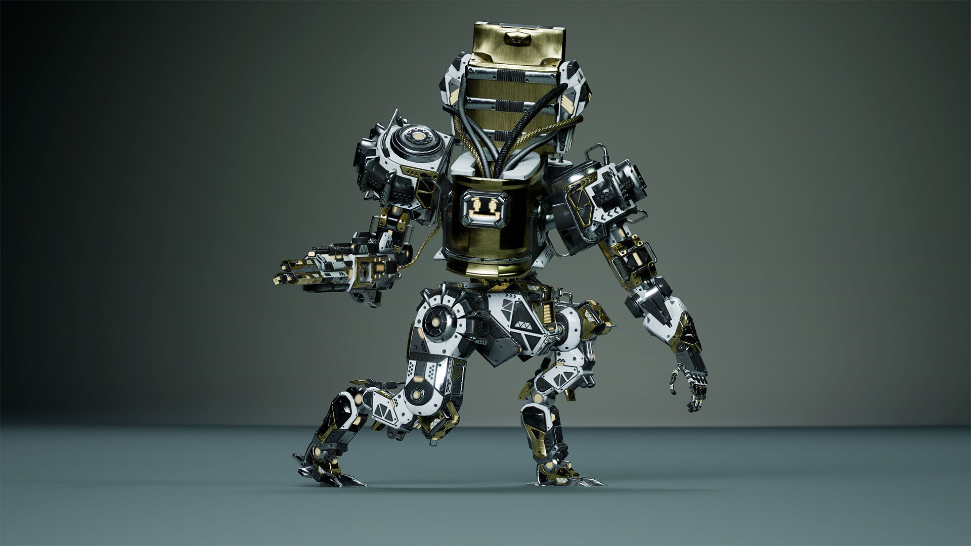 Sci-Fi Toilet Mech free VR / AR / low-poly 3D model animated rigged | CGTrader