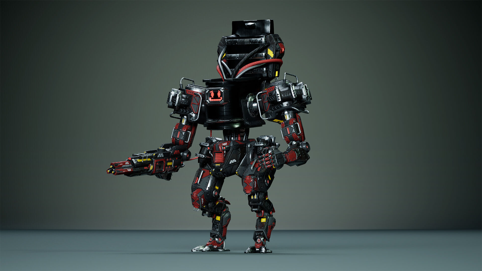 Sci-Fi Toilet Mech free VR / AR / low-poly 3D model animated rigged | CGTrader