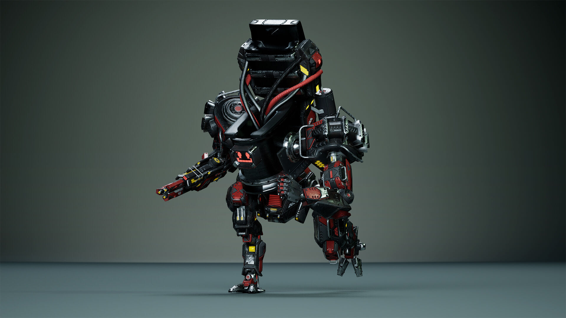 Sci-Fi Toilet Mech free VR / AR / low-poly 3D model animated rigged | CGTrader