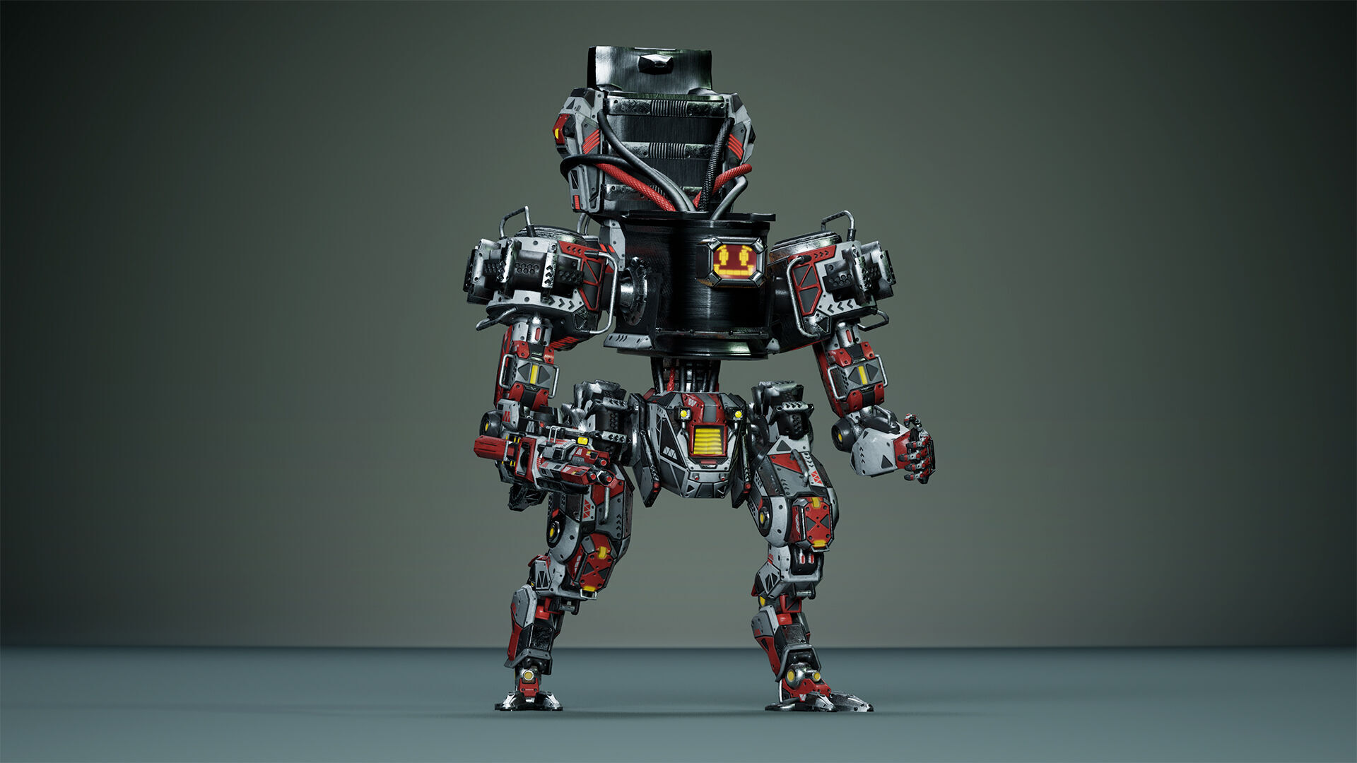 Sci-Fi Toilet Mech free VR / AR / low-poly 3D model animated rigged | CGTrader
