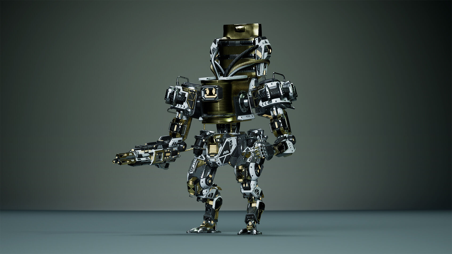 Sci-Fi Toilet Mech free VR / AR / low-poly 3D model animated rigged | CGTrader