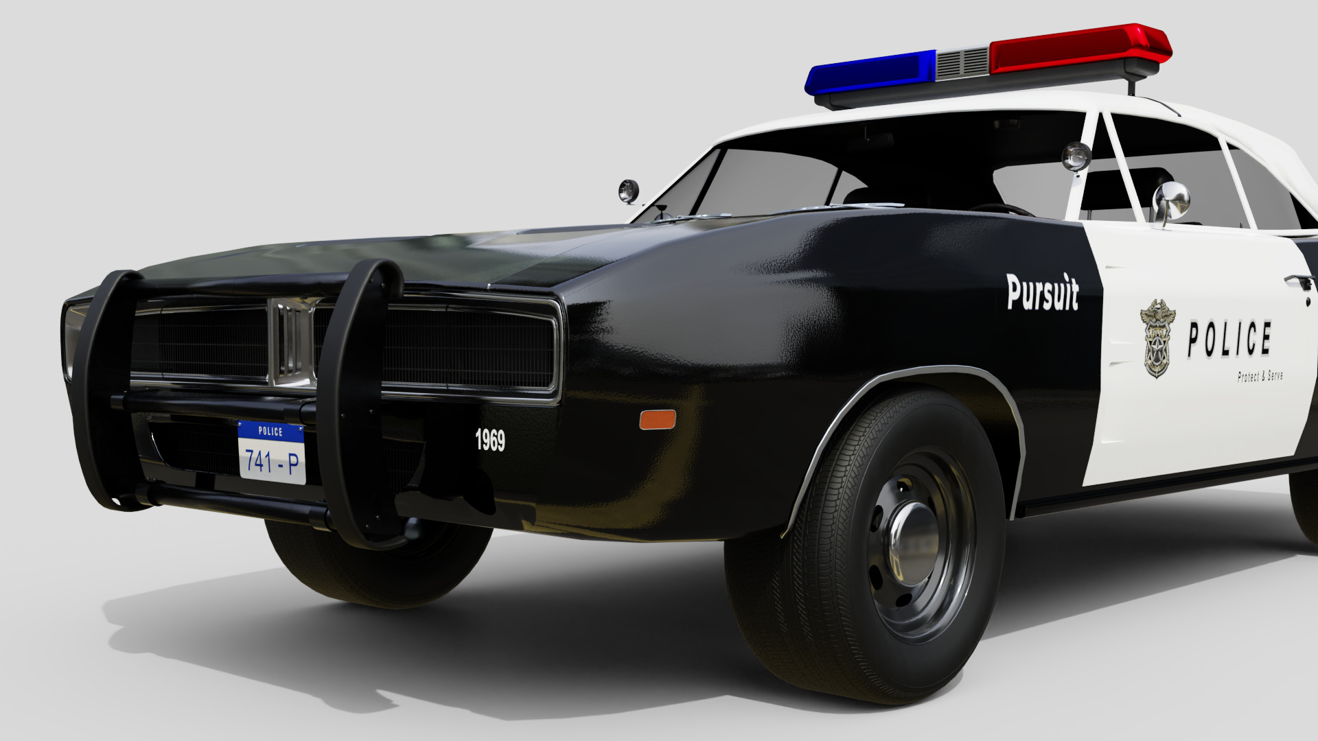 3D model Classic Police Car - Realistic and Game Ready VR / AR / low ...