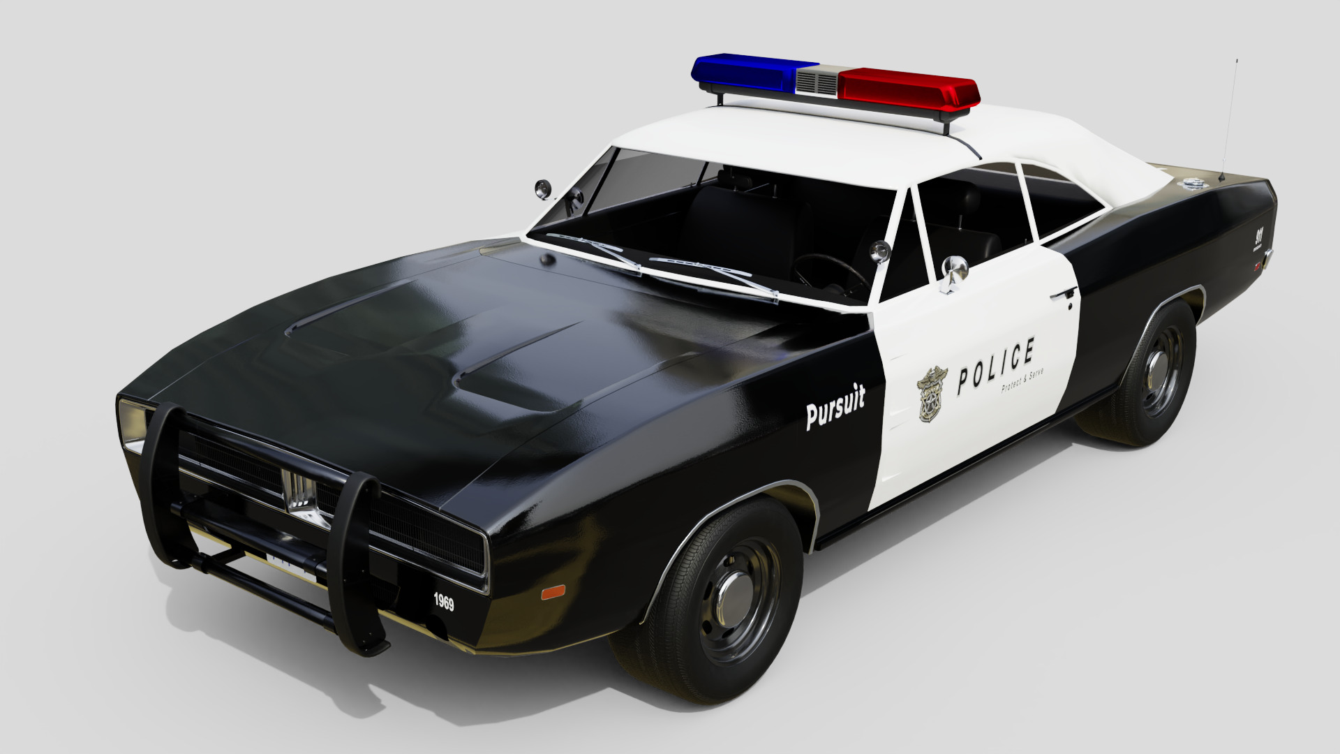 3D model Classic Police Car - Realistic and Game Ready VR / AR / low ...