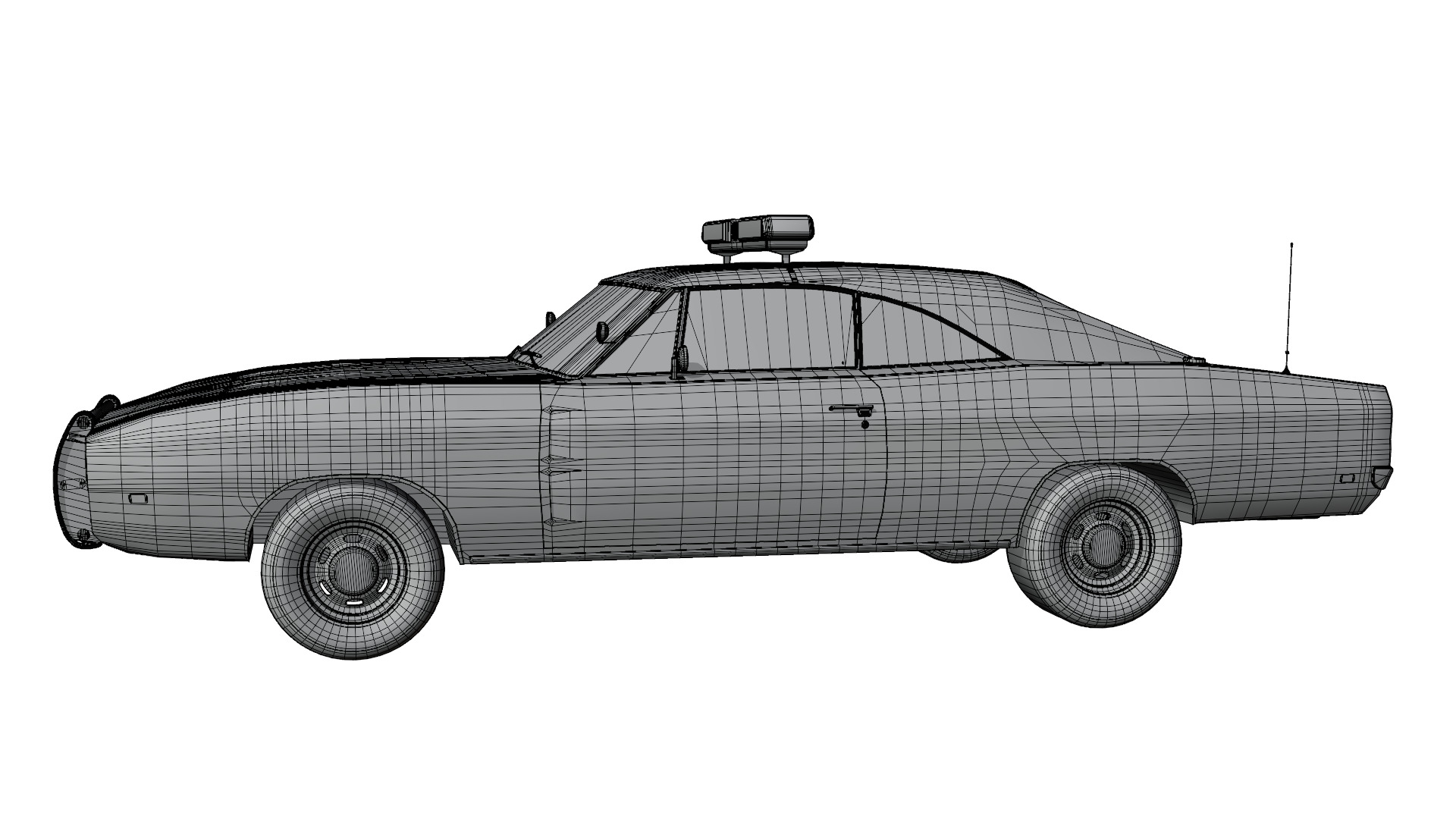 3D model Classic Police Car - Realistic and Game Ready VR / AR / low ...