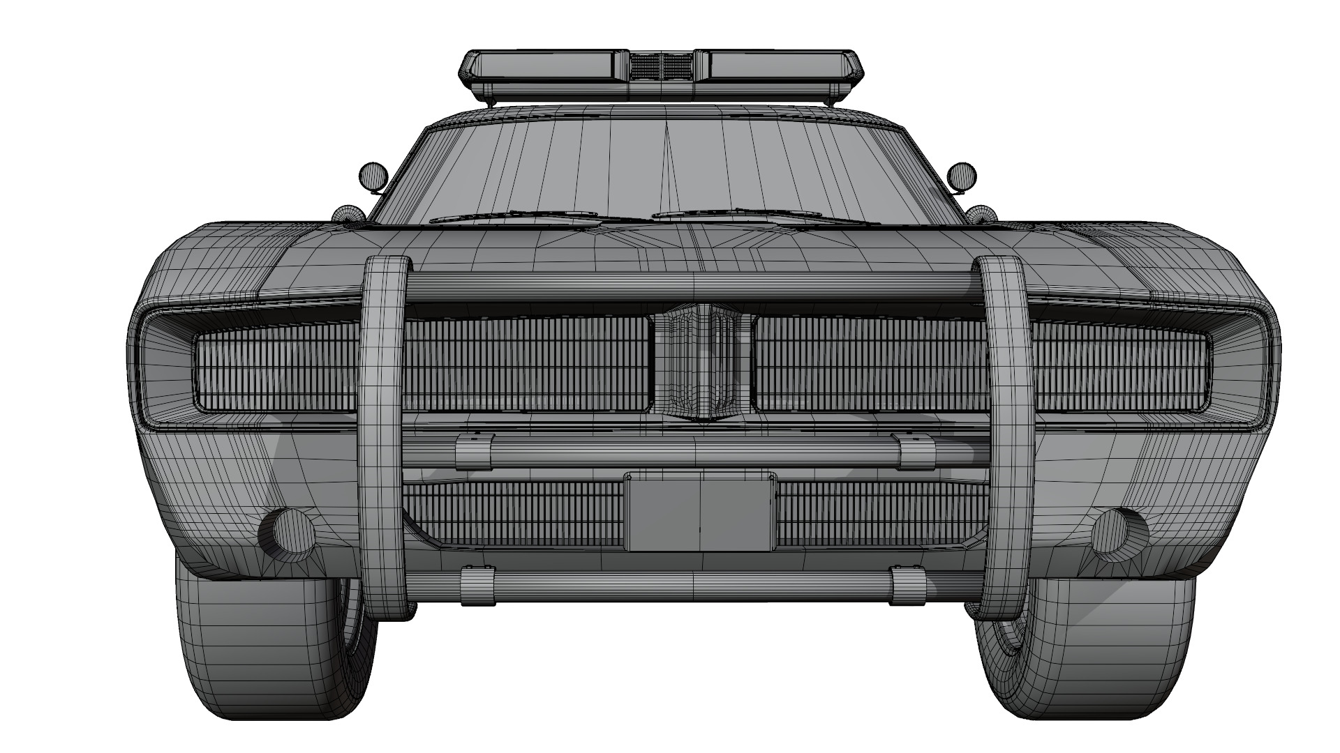 3D model Classic Police Car - Realistic and Game Ready VR / AR / low ...