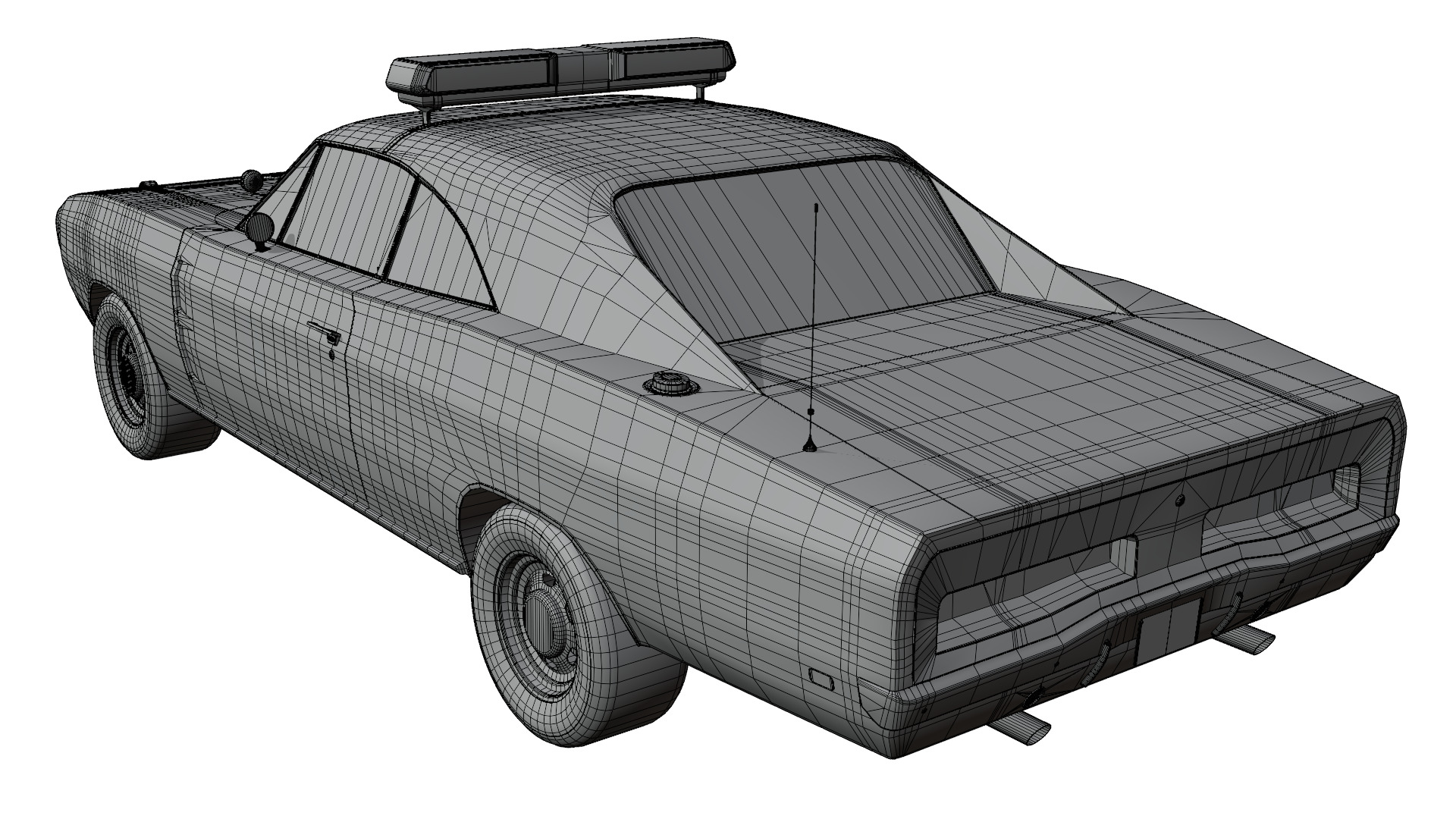 3D model Classic Police Car - Realistic and Game Ready VR / AR / low ...
