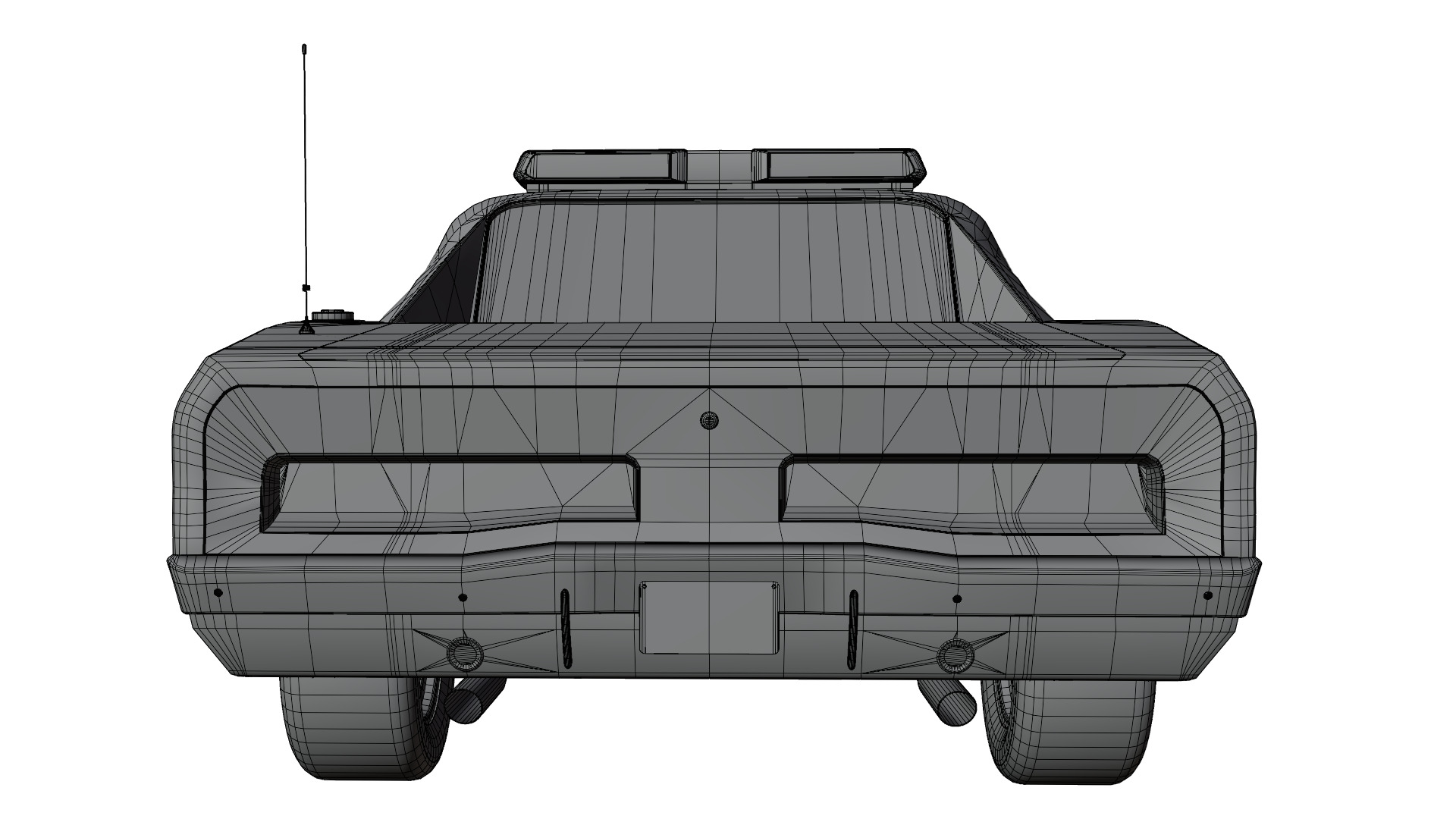 3D model Classic Police Car - Realistic and Game Ready VR / AR / low ...