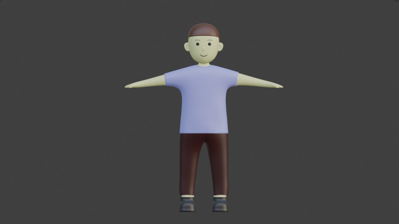 Low Poly Human Character free VR / AR / low-poly 3D model | CGTrader