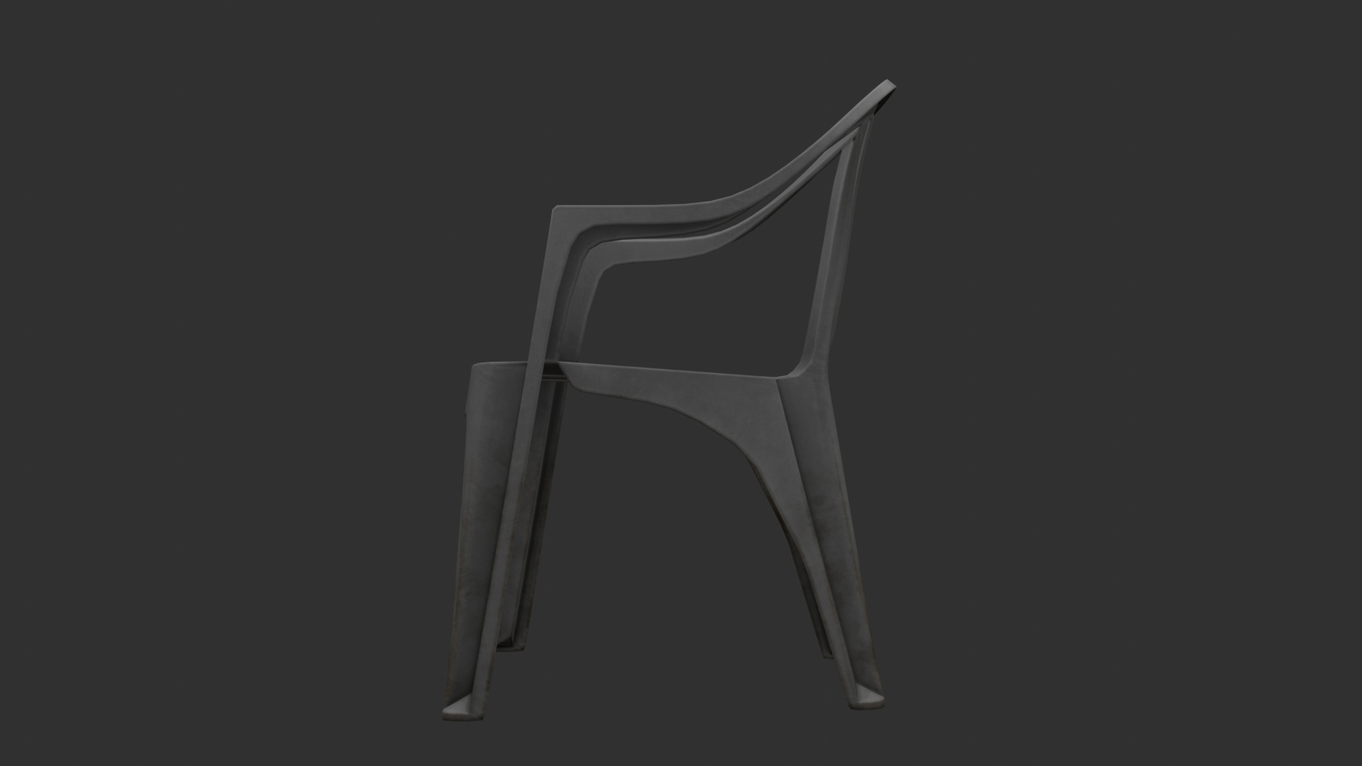 Plastic chair free 3D model 3D printable | CGTrader