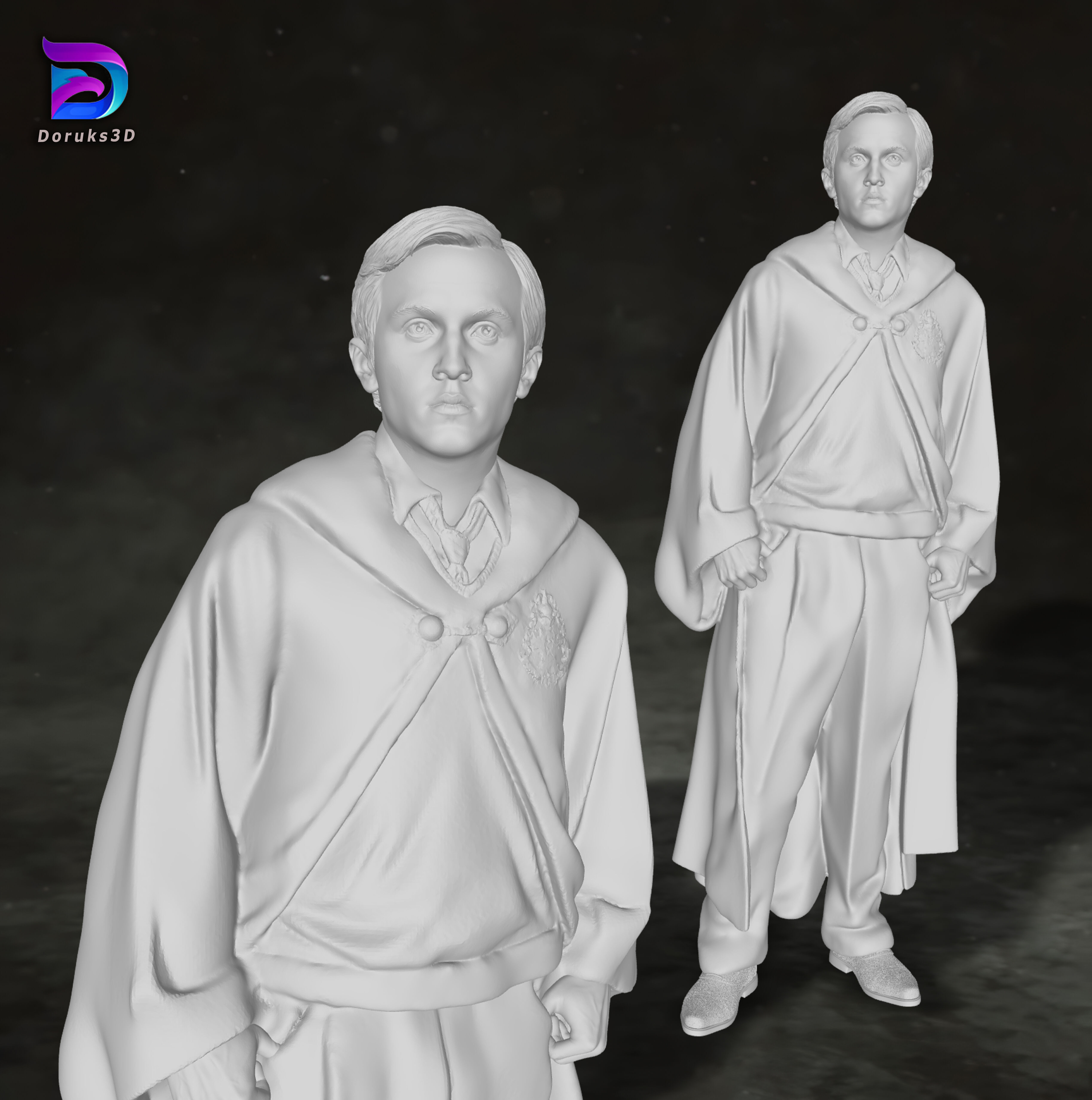 Draco Malfoy Harry Potter Action Figures Custom 3D print model 3D model ...