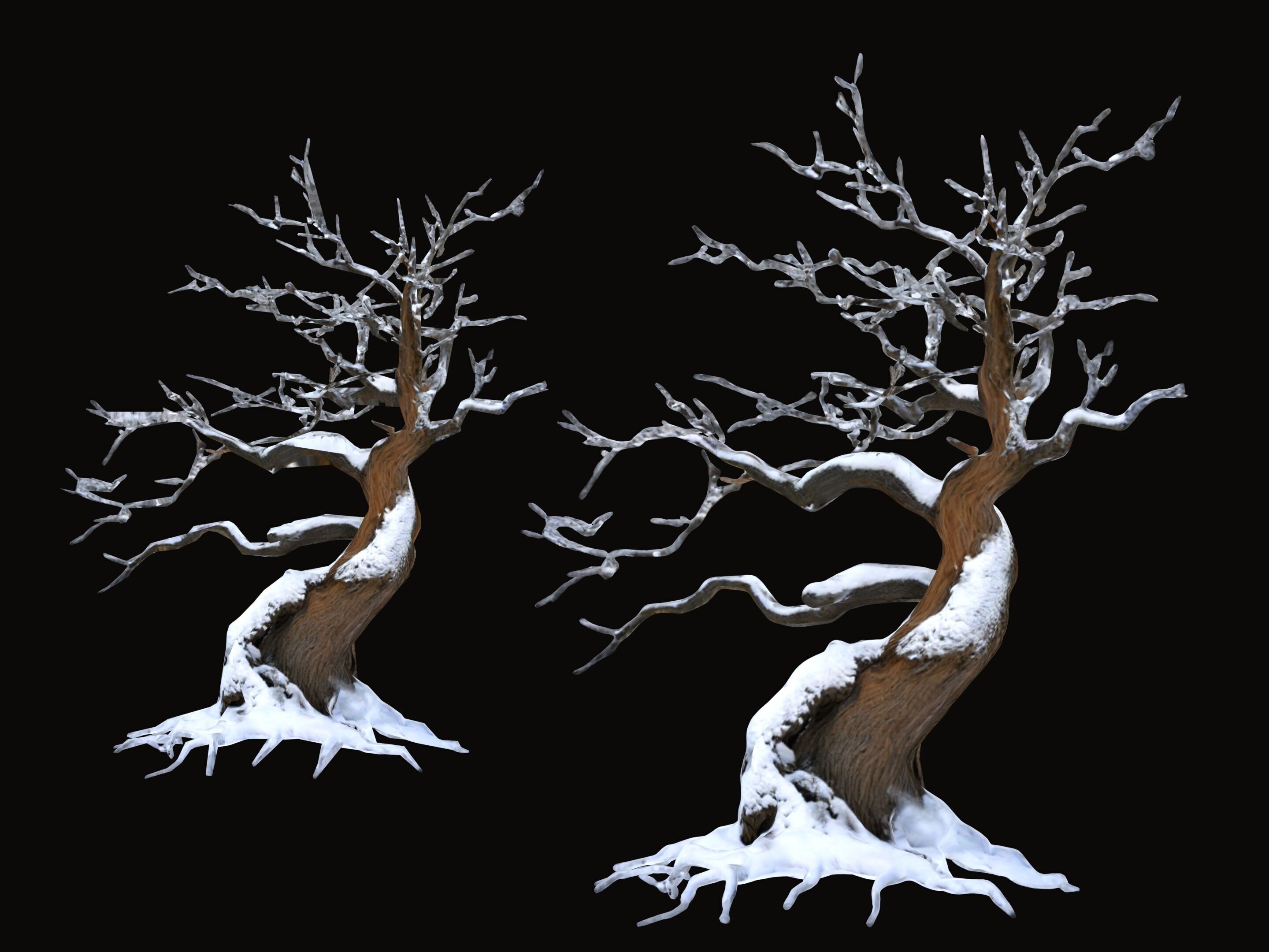 Winter Tree 2 free VR / AR / low-poly 3D model | CGTrader