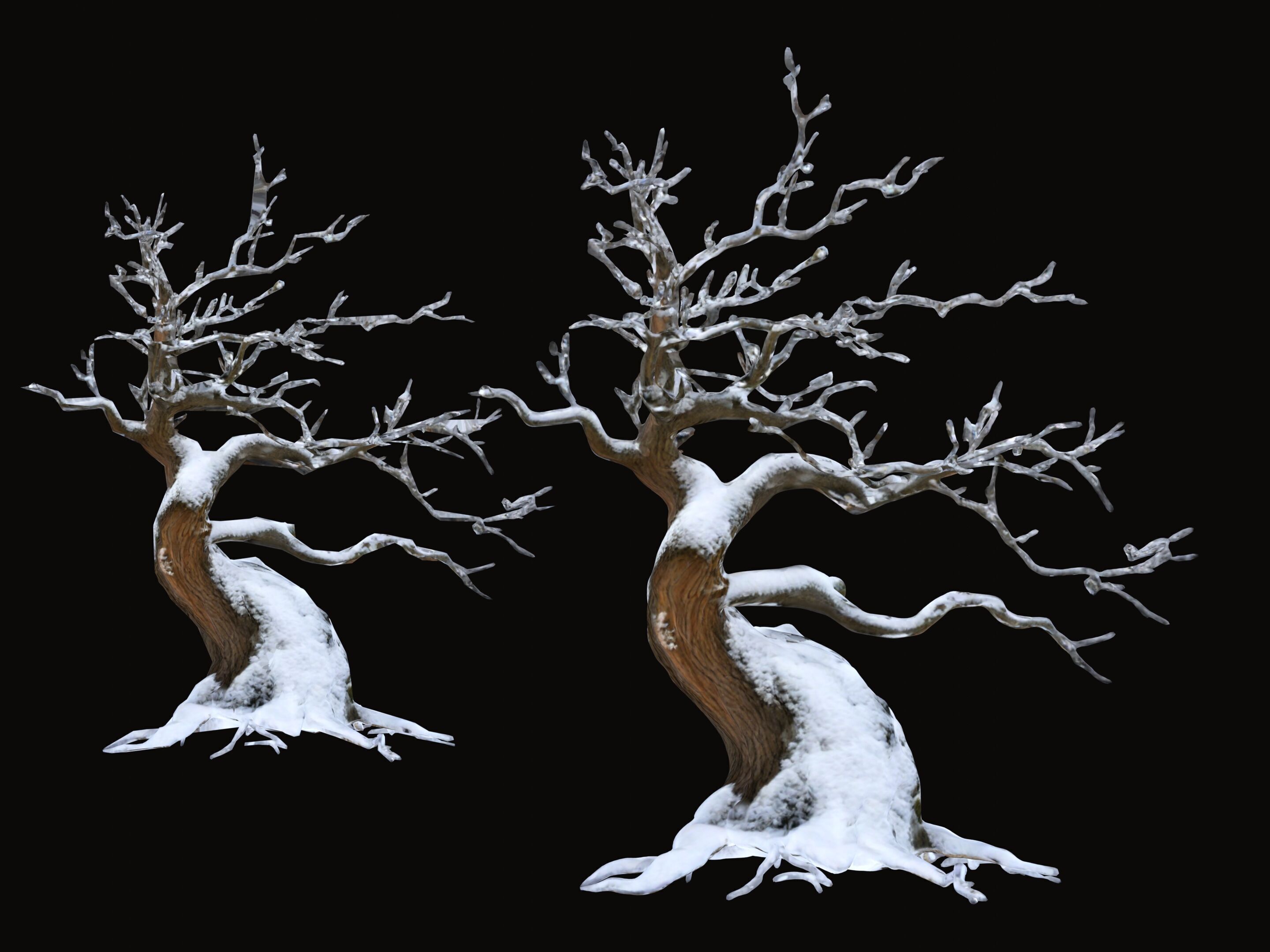 Winter Tree 2 free VR / AR / low-poly 3D model | CGTrader