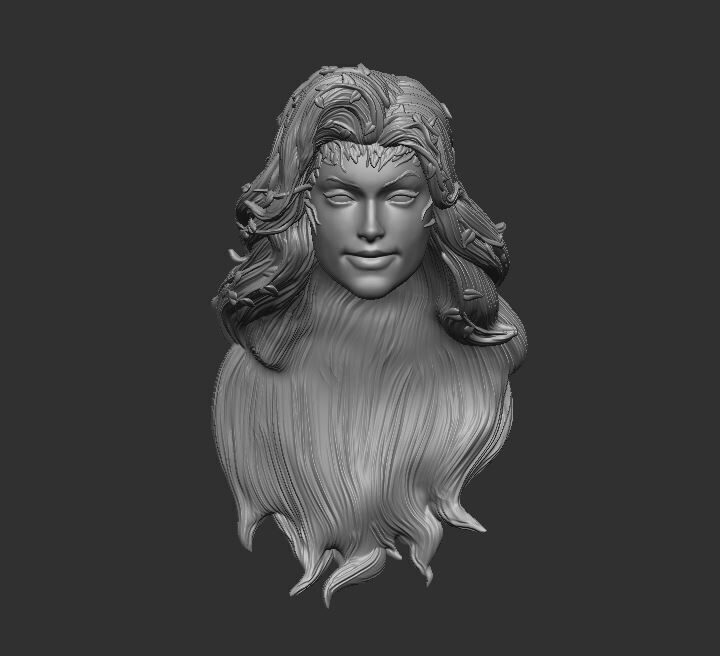 Poison Ivy- Headsculpt for Action Figures 3D model 3D printable | CGTrader