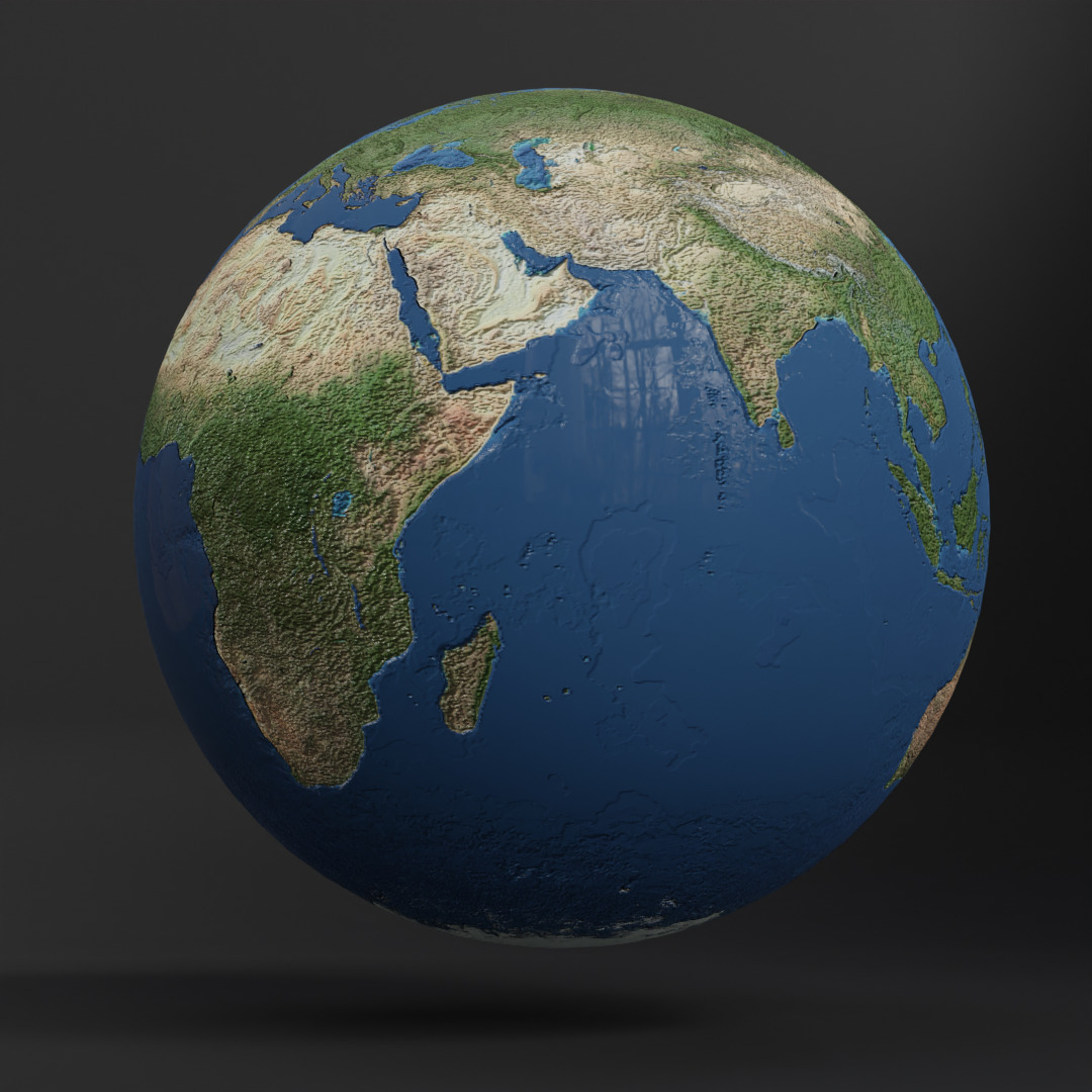 Earth globe free 3D model animated | CGTrader