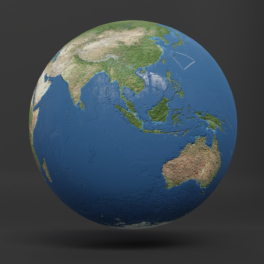 Earth globe free 3D model animated | CGTrader