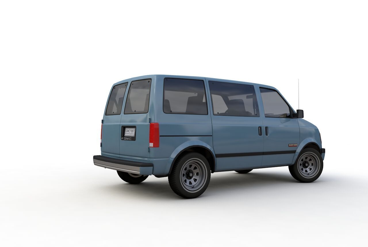GMC Safari Van 1987 3D model | CGTrader
