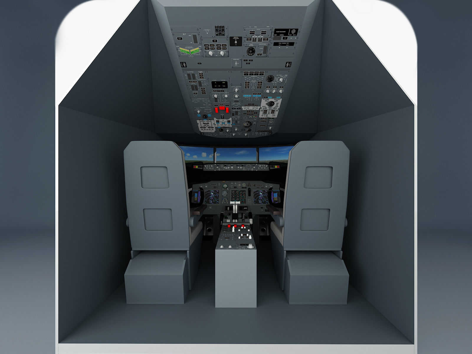 Boeing 737 simulator adapted for children 3D model | CGTrader