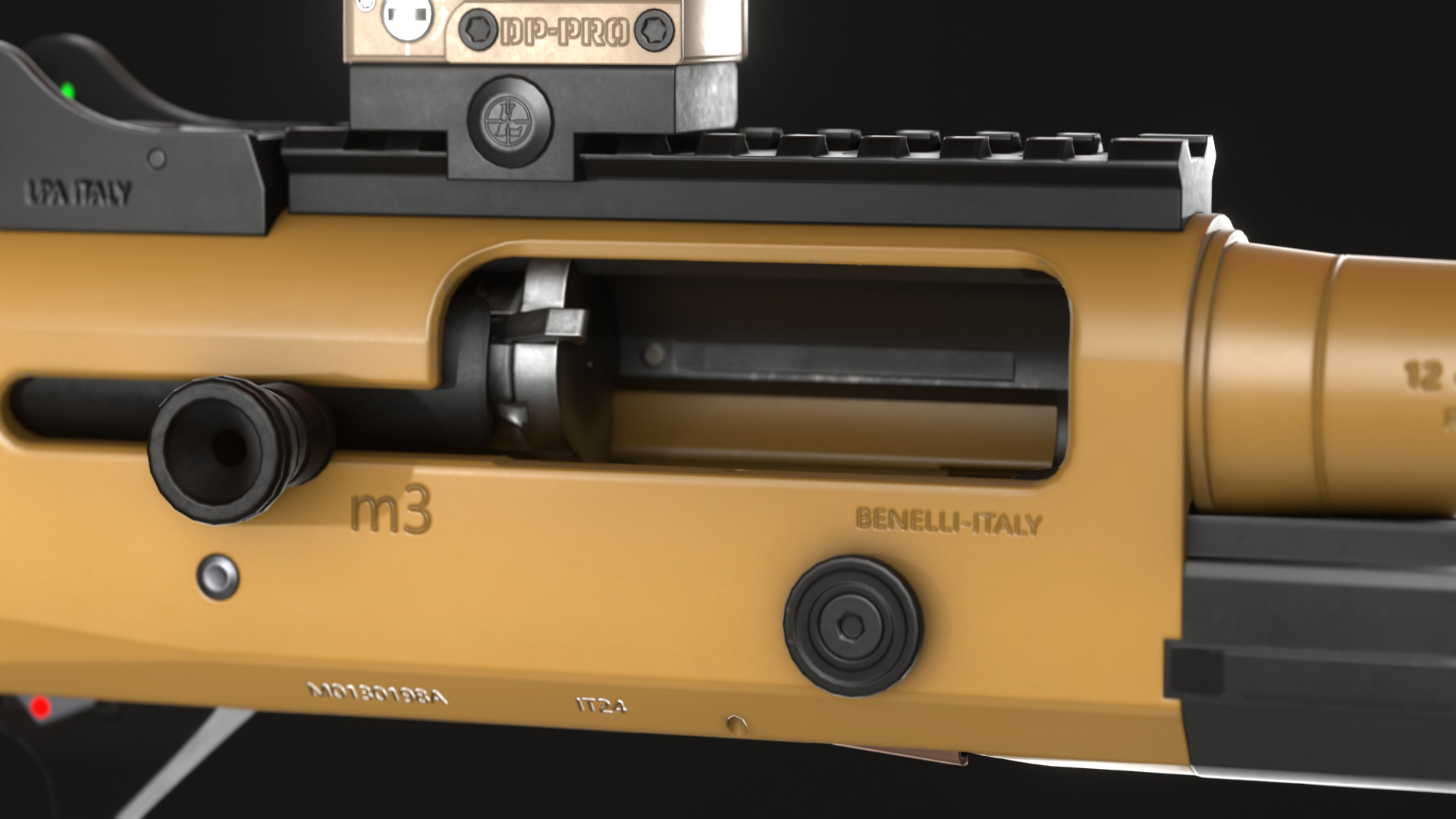 3D model Benelli M3A1 Pack - ADF Combat Shotgun System - Game Asset VR / AR / low-poly | CGTrader